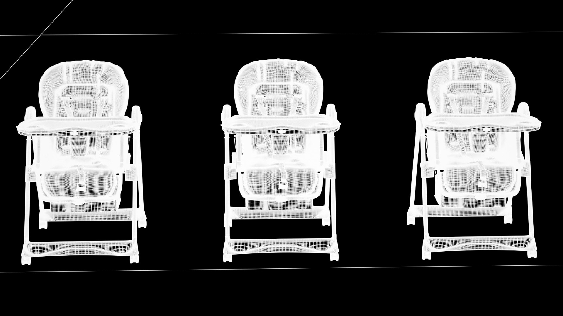 Prestige Baby Highchair 3D Model - TurboSquid 2381572