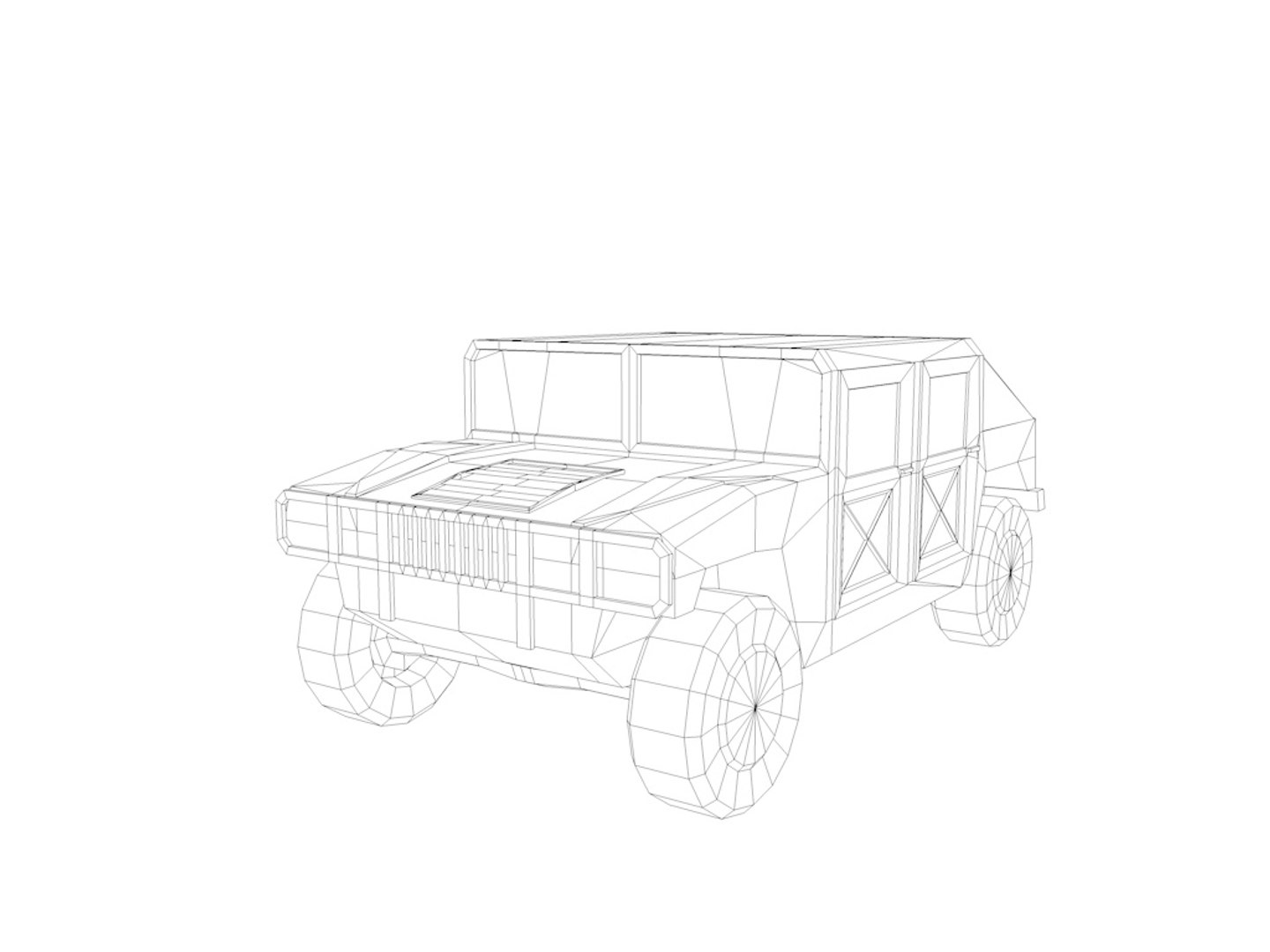 Free Army Car 3d Model