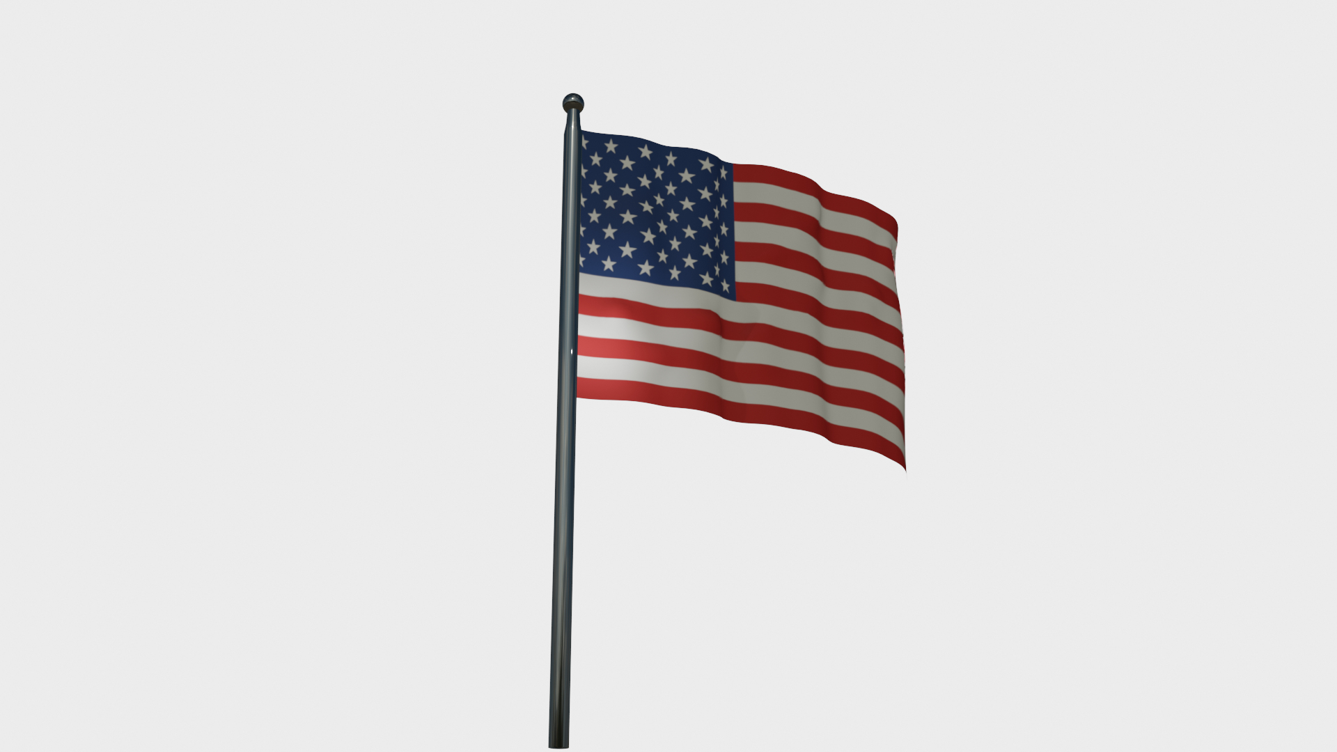 3D american flag model - TurboSquid 1659539