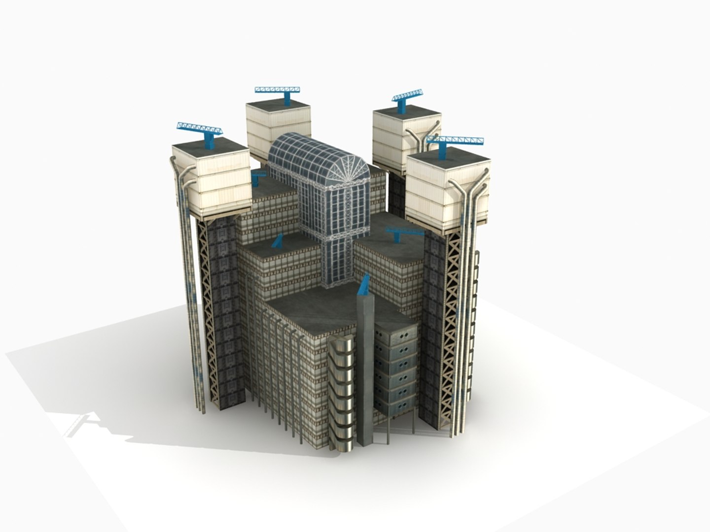 Lloyds Building London 3d Max