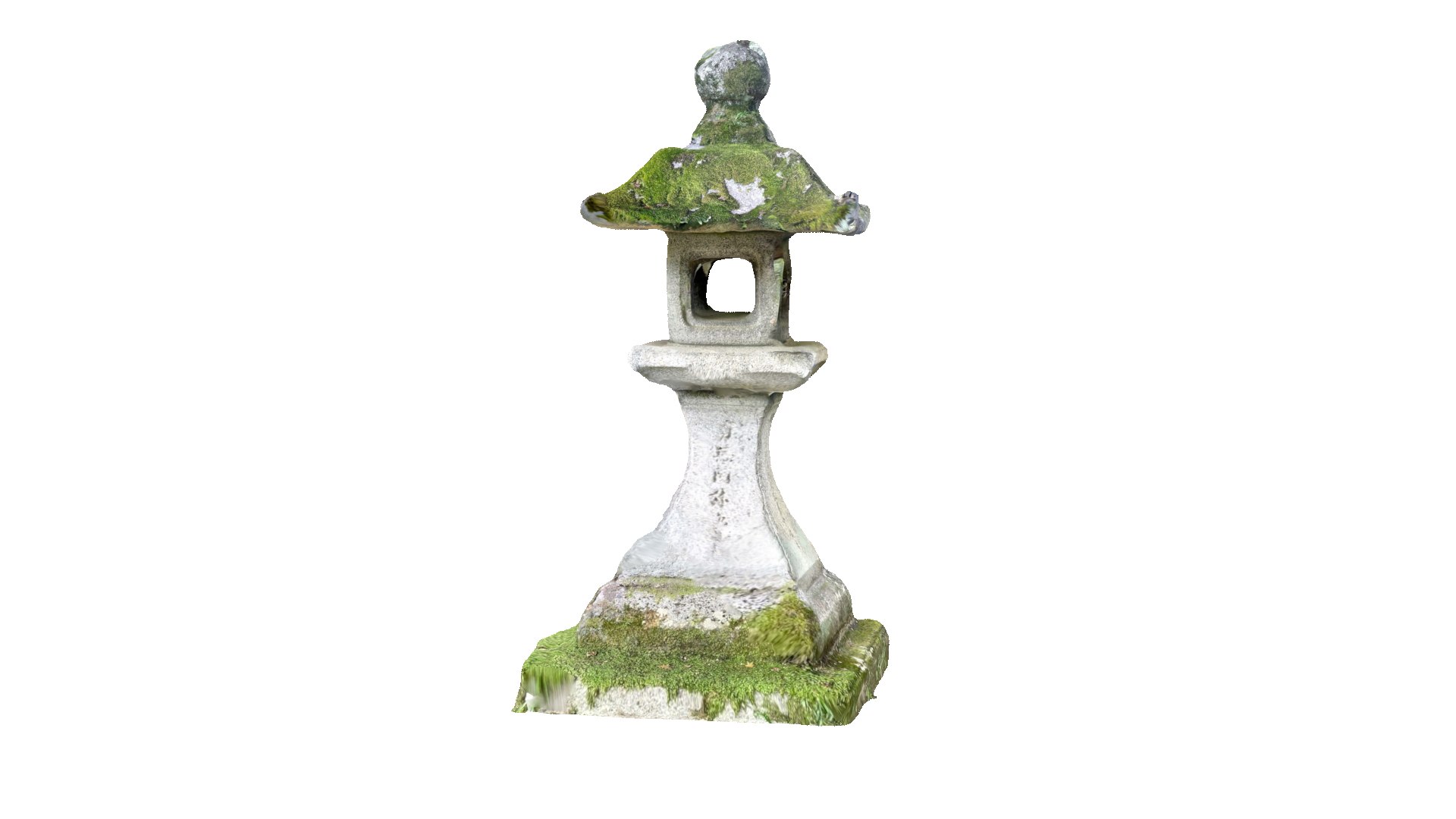 Japanese Pillar Stone Candle Holder Model - TurboSquid 1988866