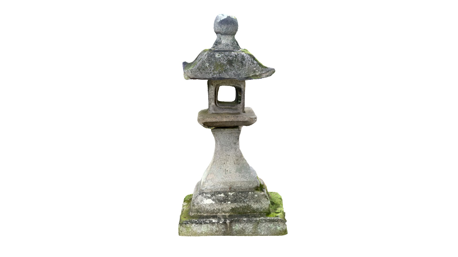 Japanese Pillar Stone Candle Holder Model - TurboSquid 1988866