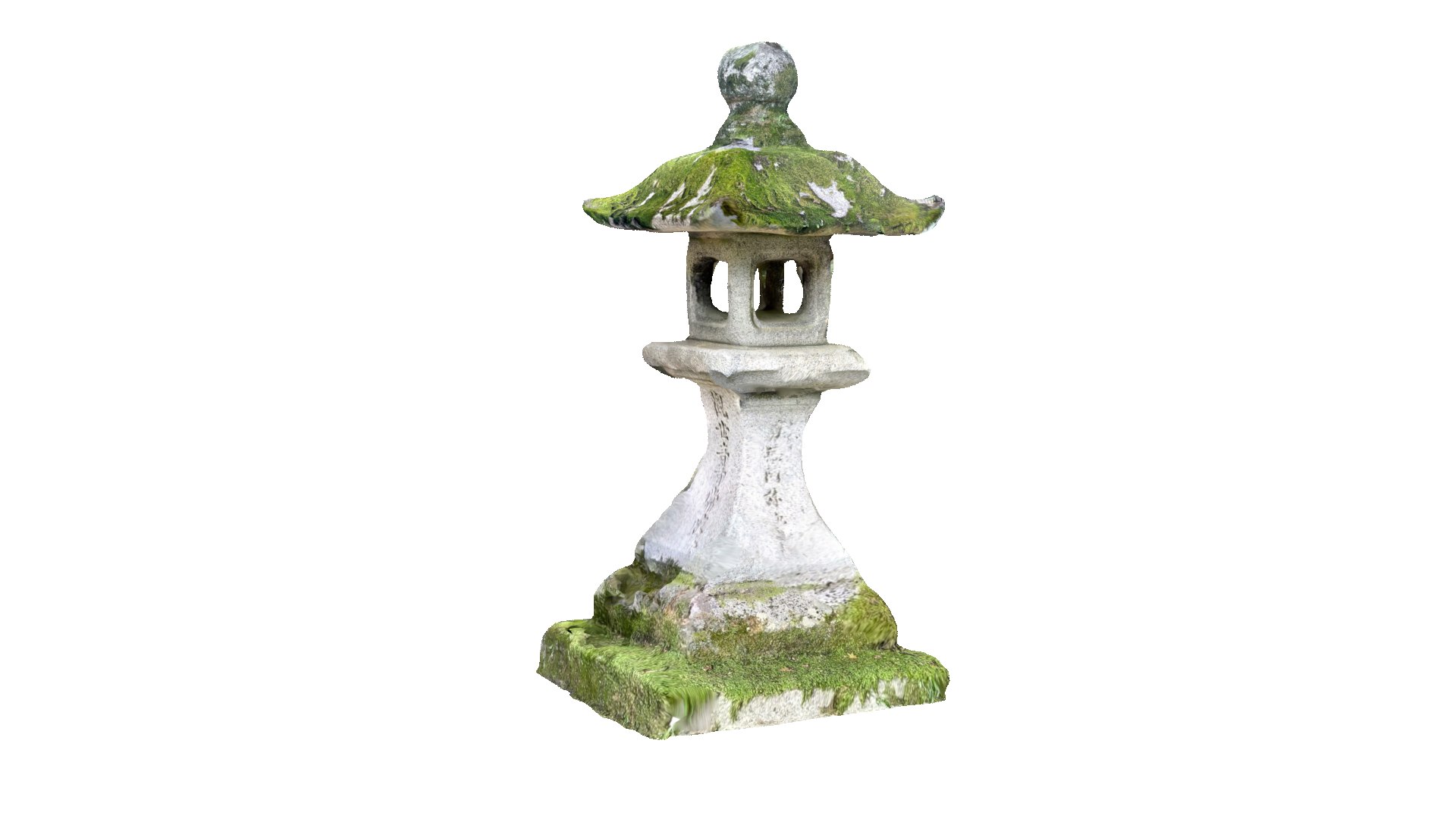 Japanese Pillar Stone Candle Holder Model - TurboSquid 1988866