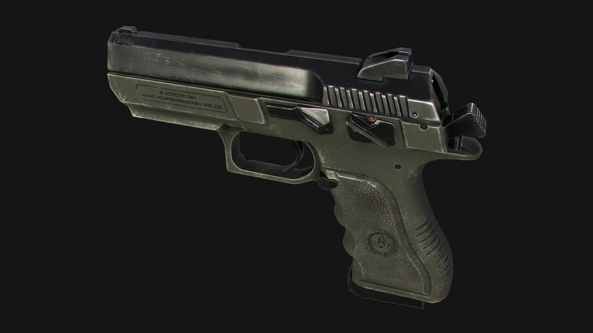 3D IWI Jericho 941 Pistol Model - TurboSquid 2072561