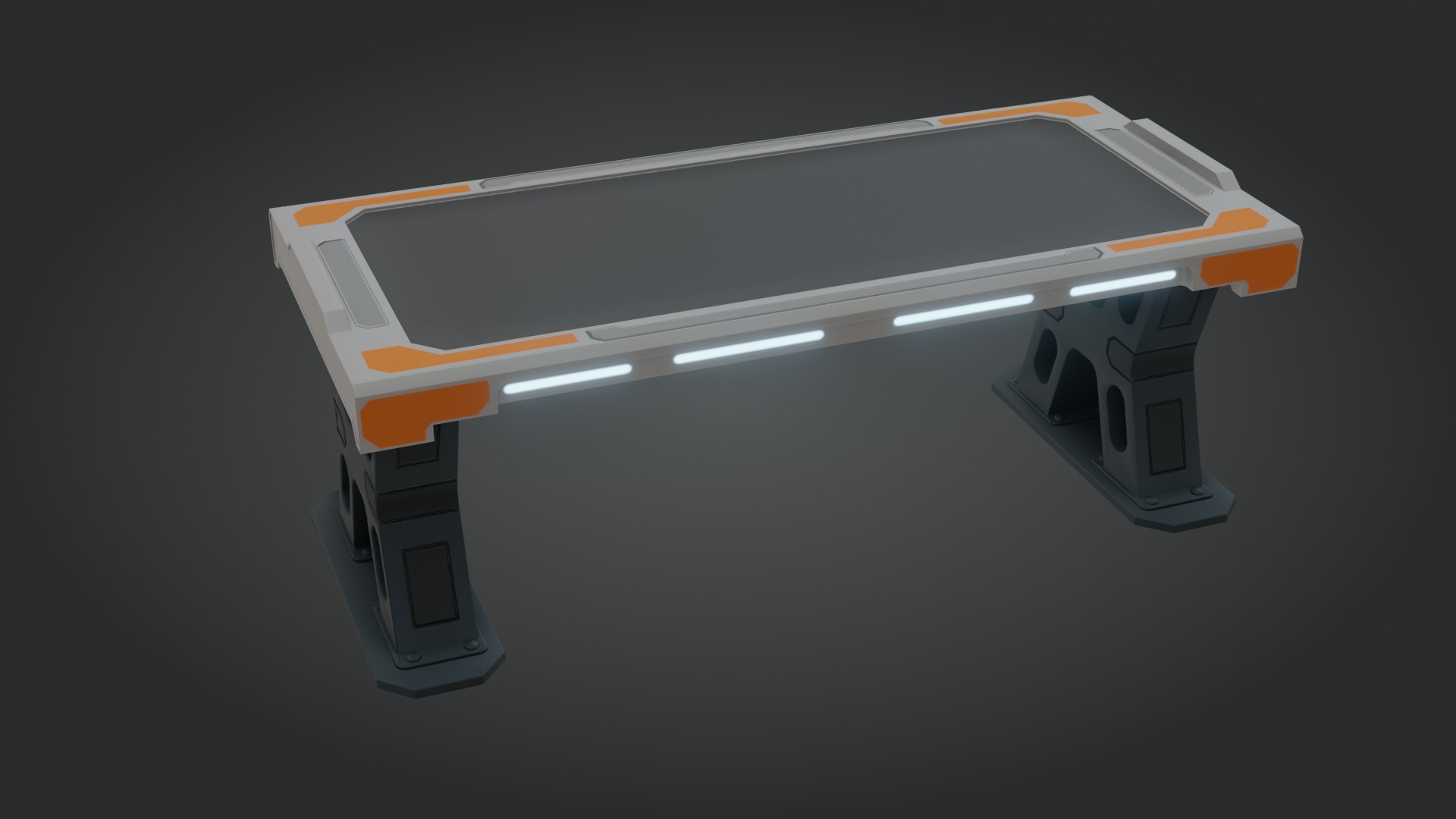 3D Sci-fi Work Bench - Low Poly - PBR - Game Ready Model - TurboSquid ...