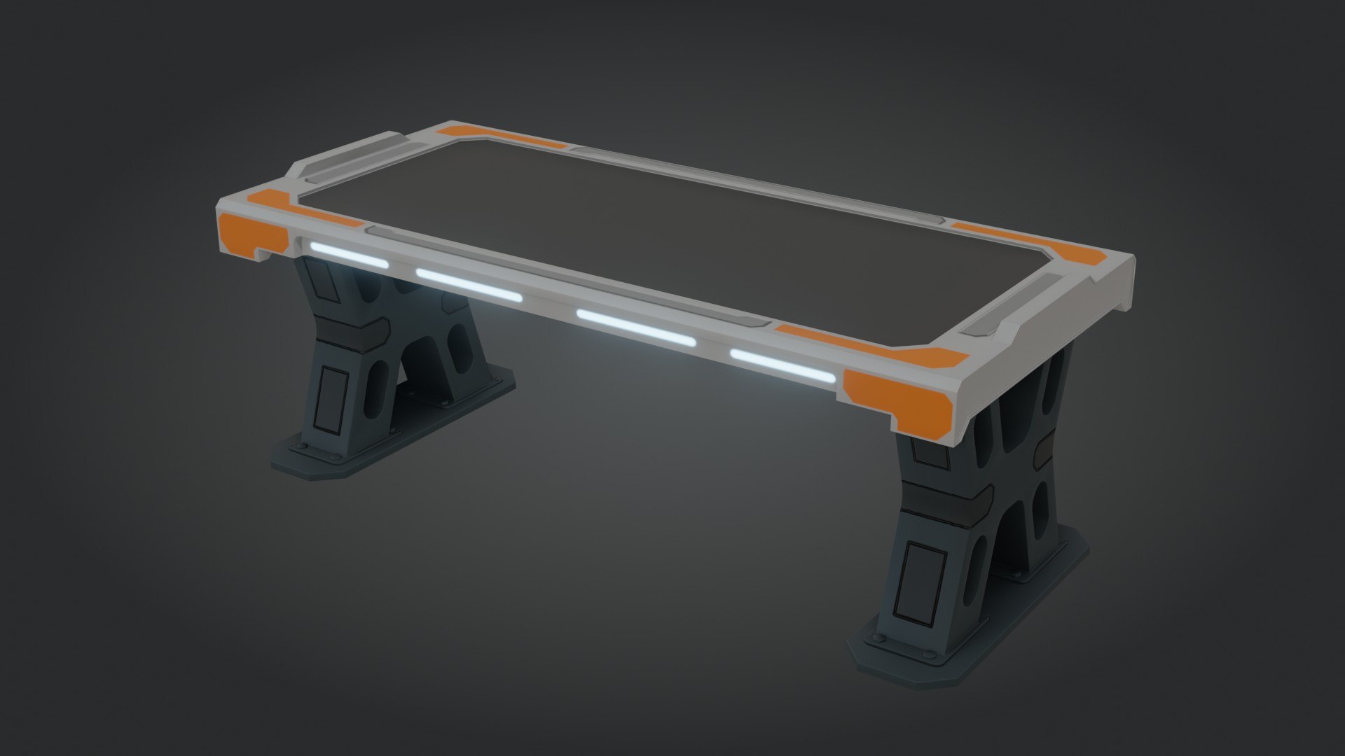 3D Sci-fi Work Bench - Low Poly - PBR - Game Ready Model - TurboSquid ...