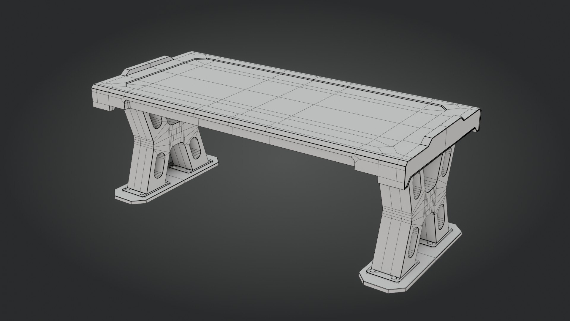 3D Sci-fi Work Bench - Low Poly - PBR - Game Ready Model - TurboSquid ...