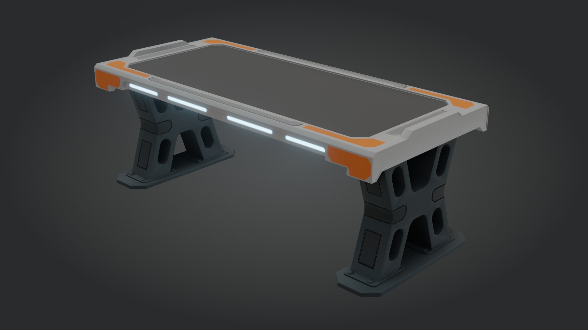 3D Sci-fi Work Bench - Low Poly - PBR - Game Ready Model - TurboSquid ...