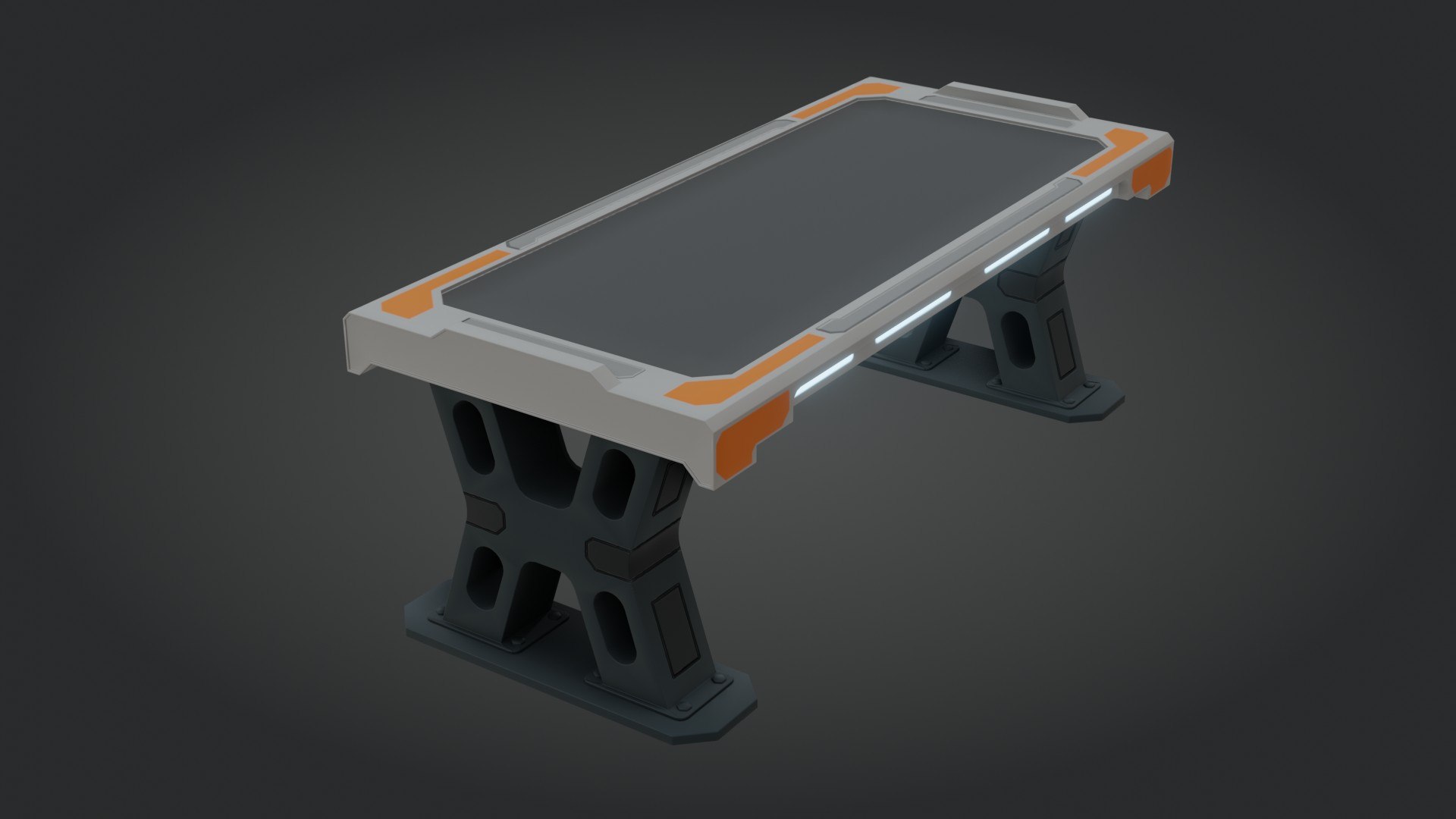 3D Sci-fi Work Bench - Low Poly - PBR - Game Ready Model - TurboSquid ...