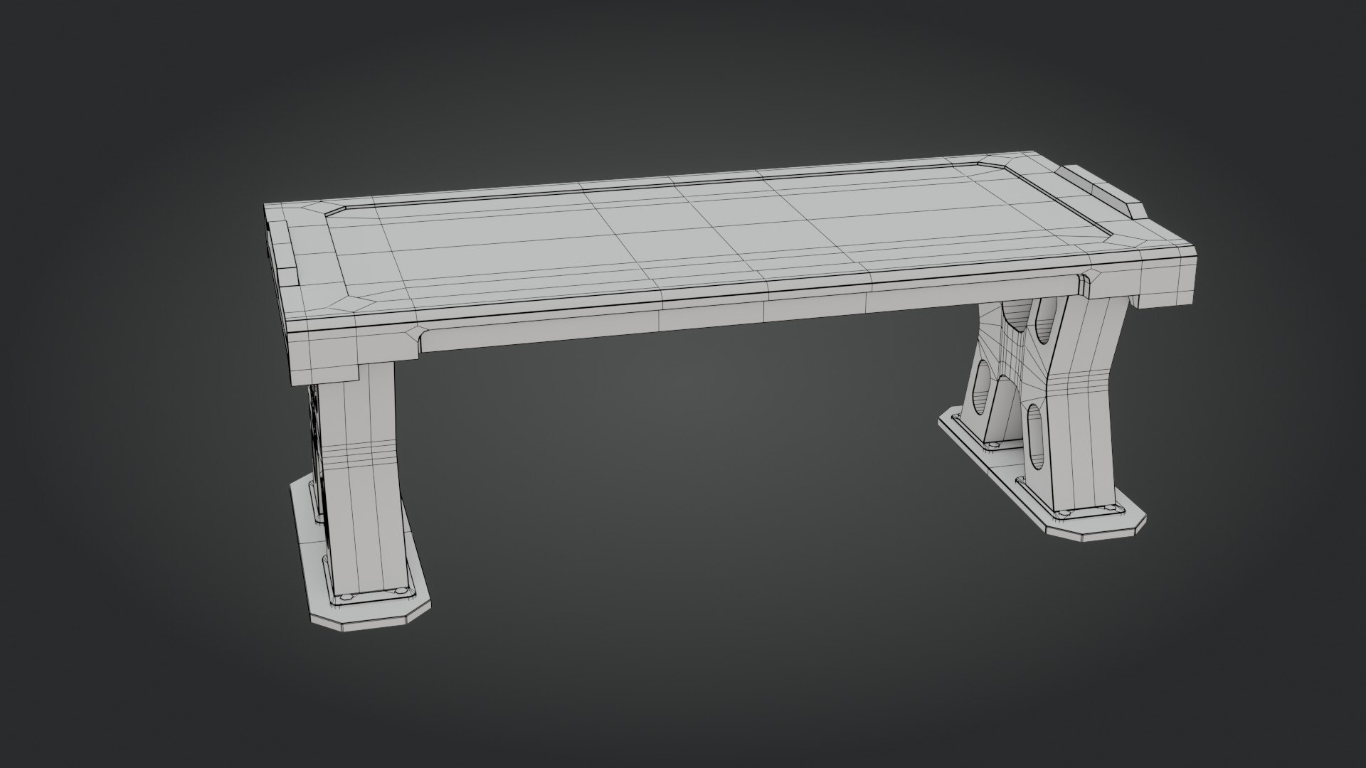 3D Sci-fi Work Bench - Low Poly - PBR - Game Ready Model - TurboSquid ...