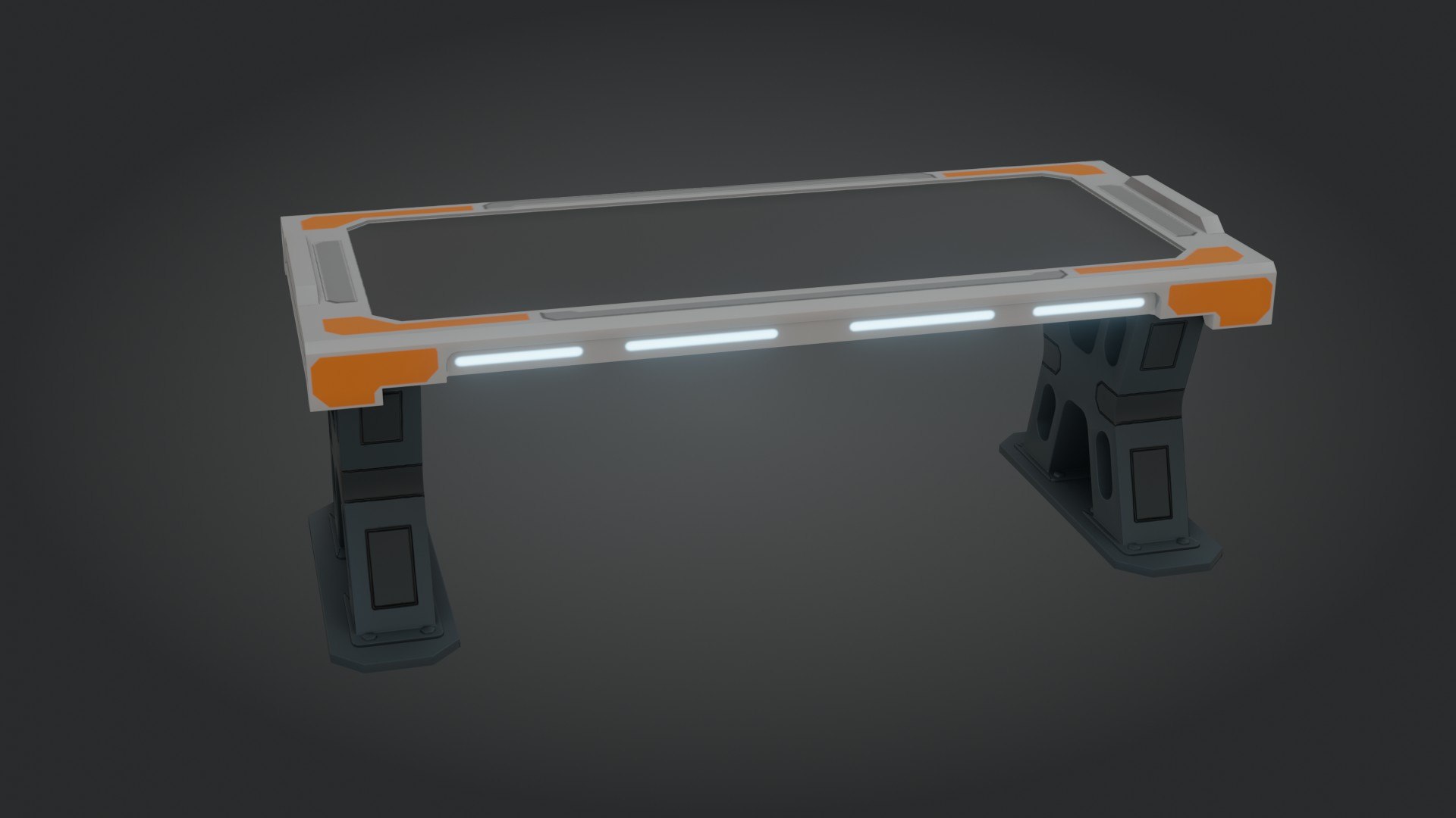 3D Sci-fi Work Bench - Low Poly - PBR - Game Ready Model - TurboSquid ...