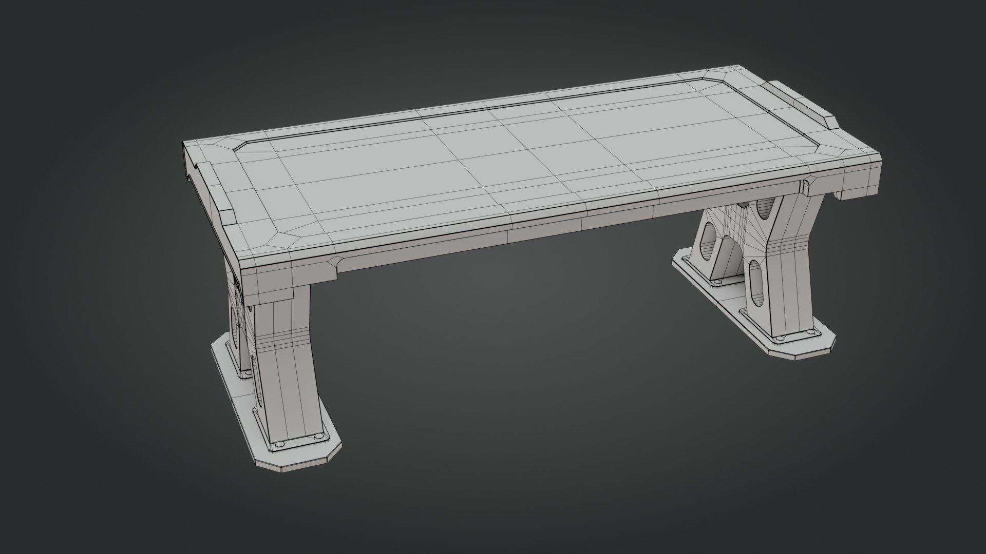 3D Sci-fi Work Bench - Low Poly - PBR - Game Ready Model - TurboSquid ...