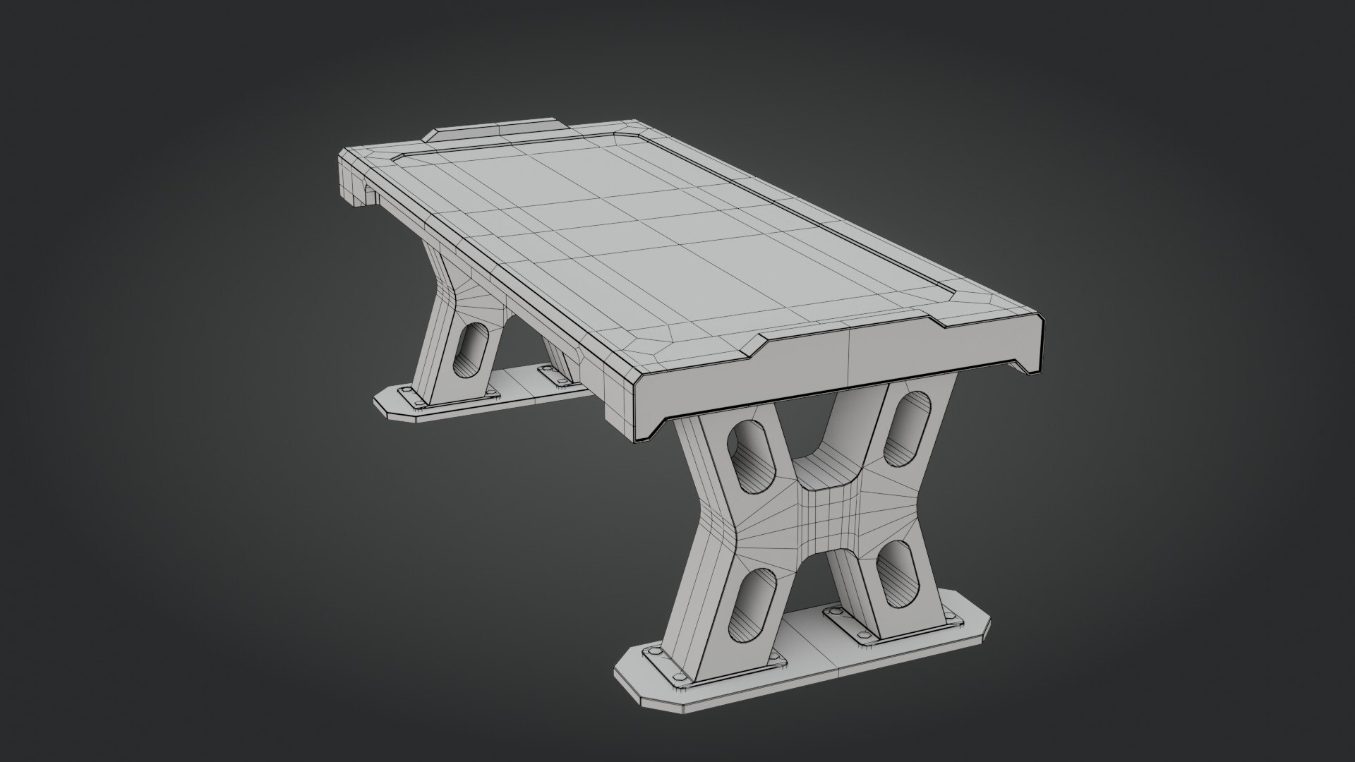 3D Sci-fi Work Bench - Low Poly - PBR - Game Ready Model - TurboSquid ...