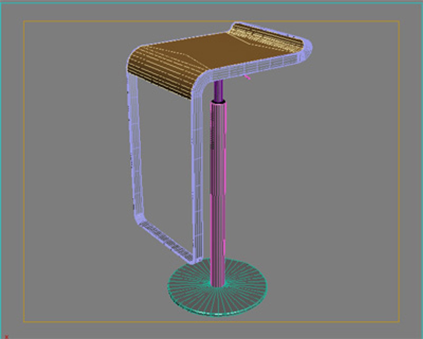 Lem Piston Stool 3d Model