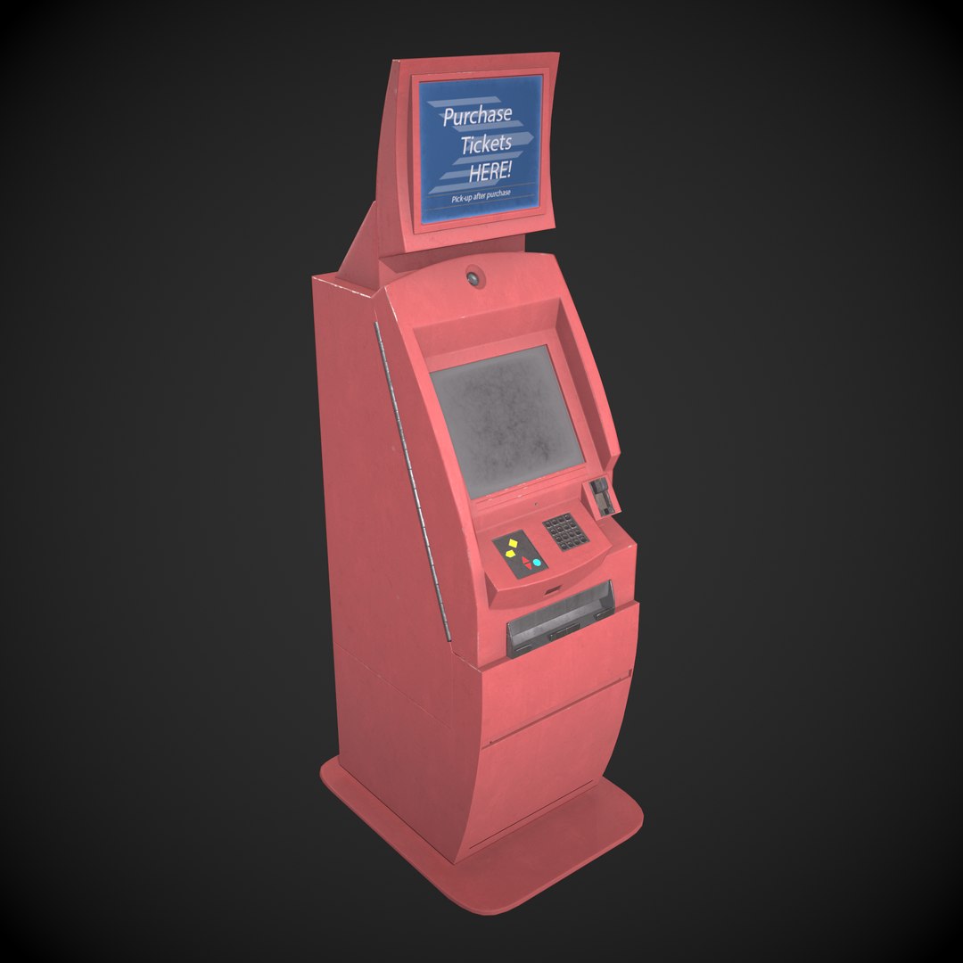 3D Ticket Machine Terminal Model - TurboSquid 2102814