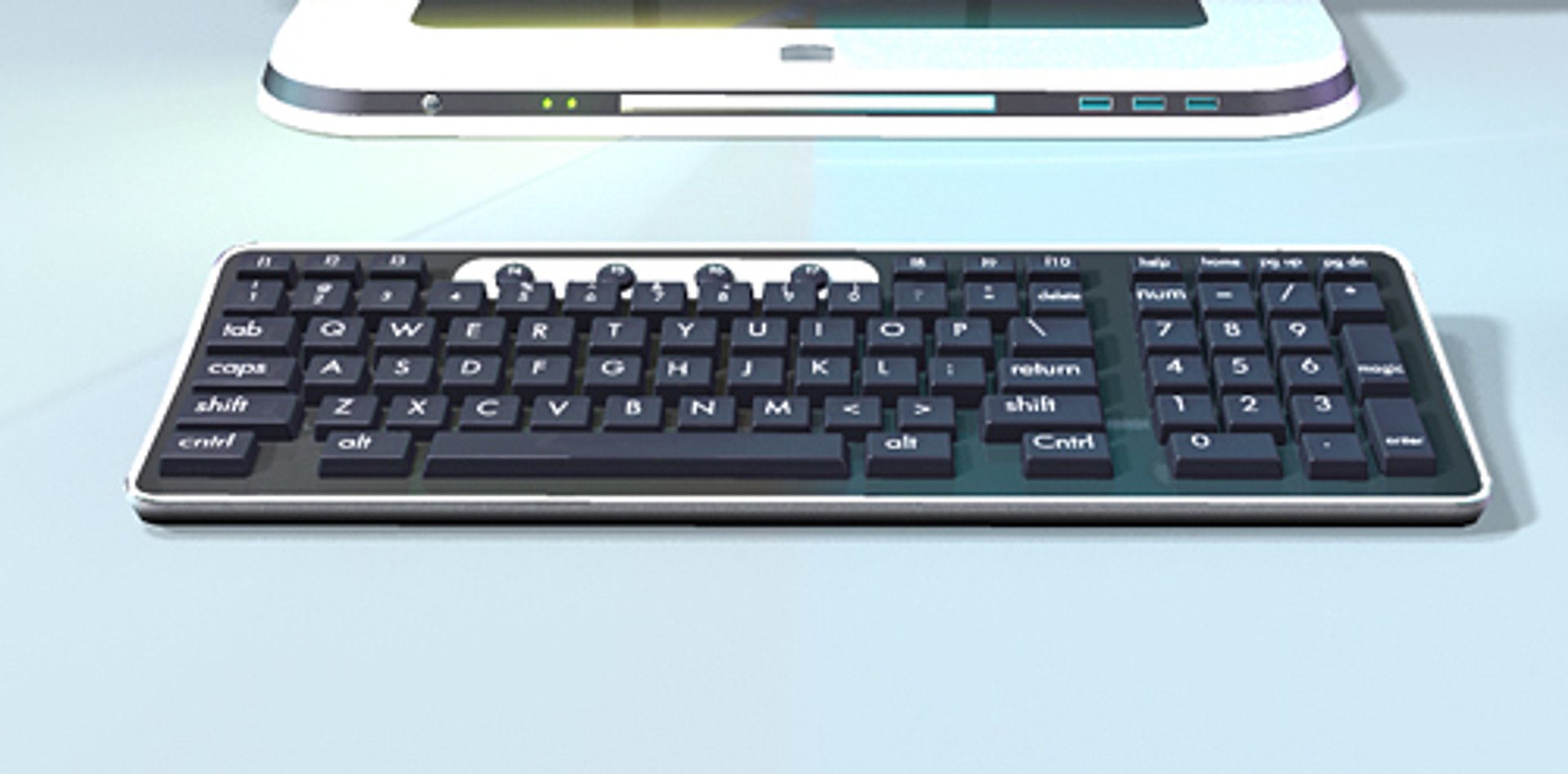 Pc Design Keyboard Versions 3d Ma