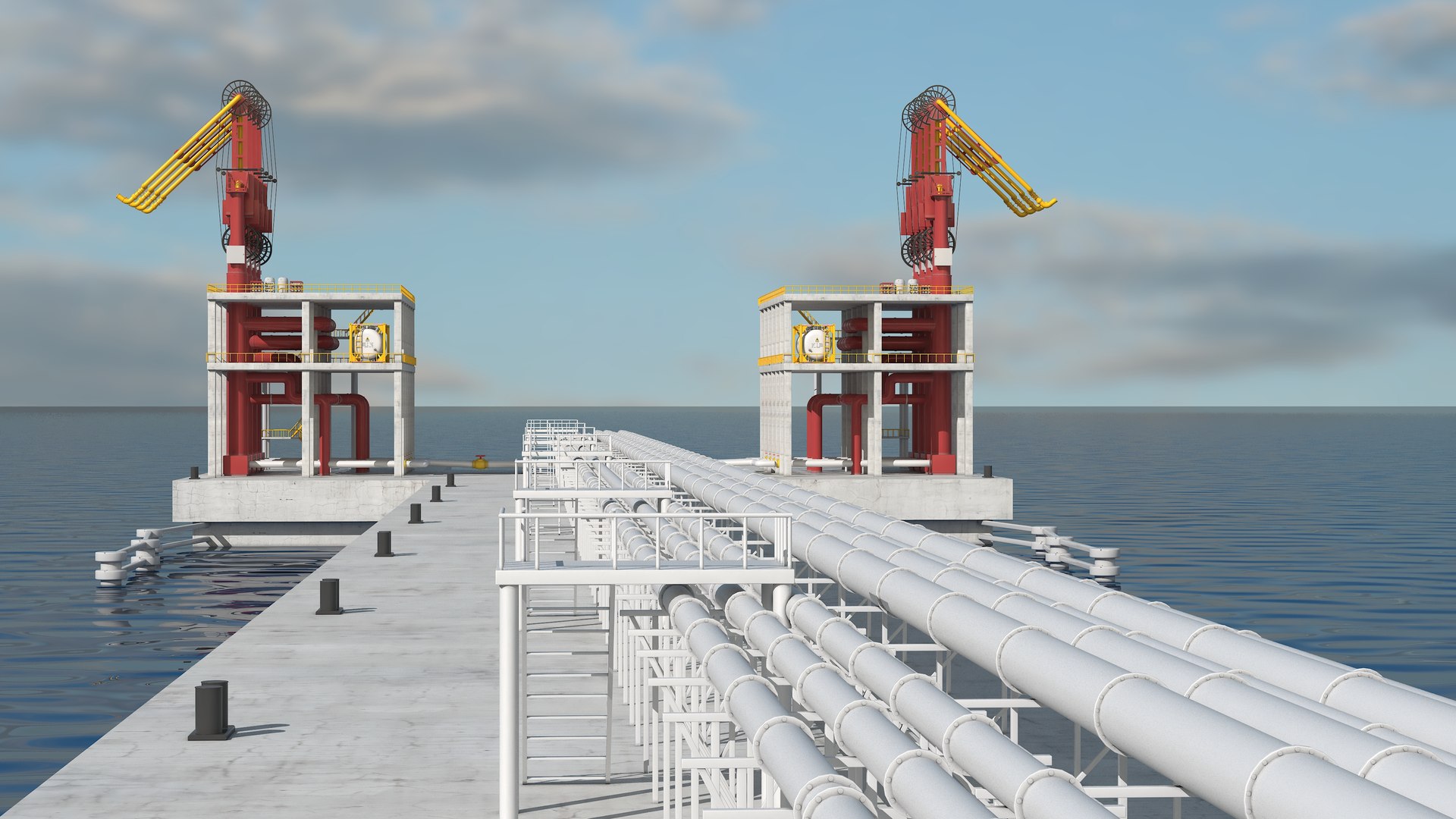 3D LNG Port - TurboSquid 2330436