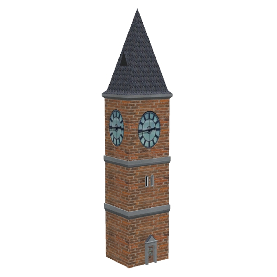 3ds victorian clock tower