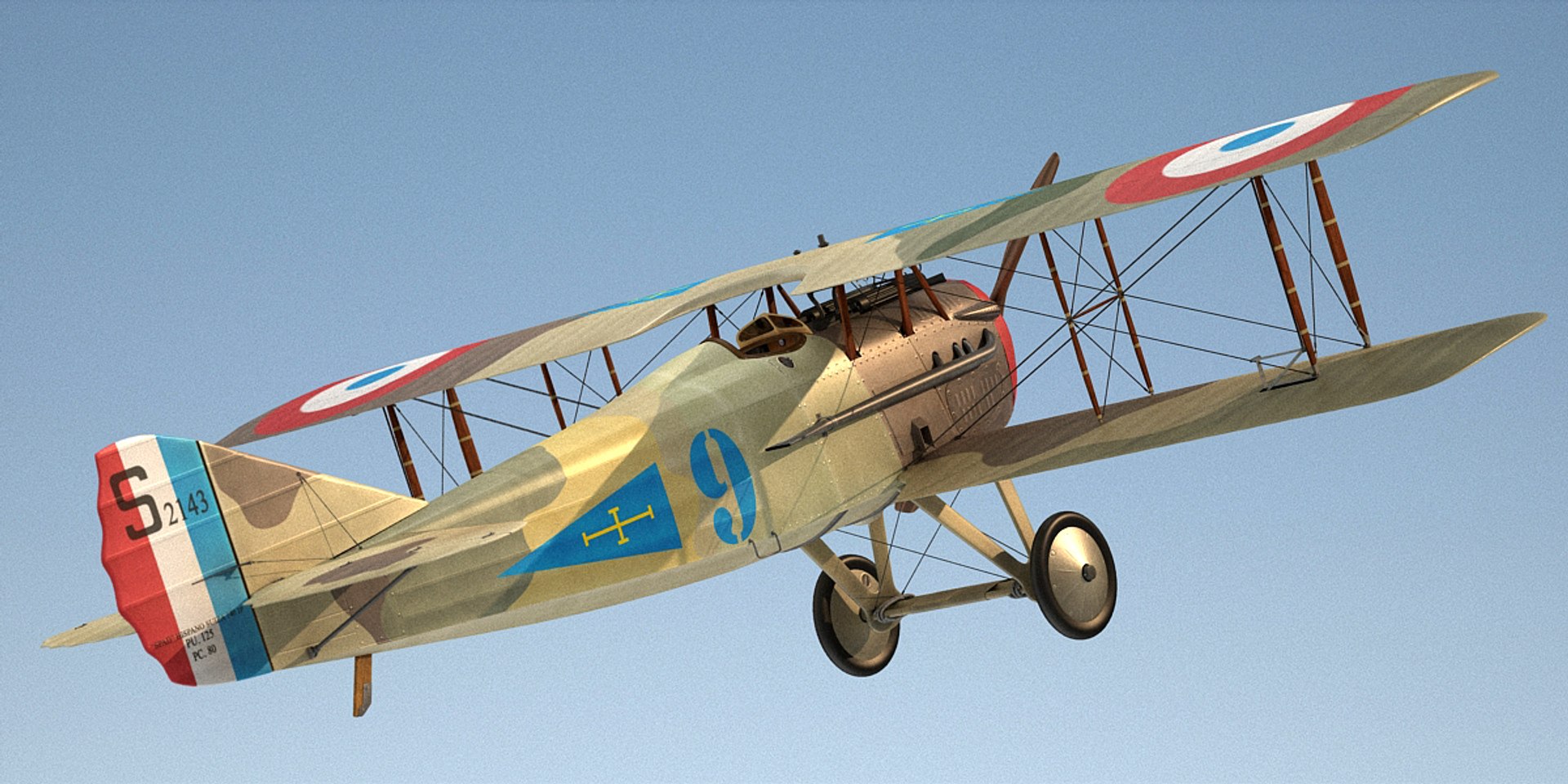 3D Spad S Xiii Maurice - TurboSquid 1422762