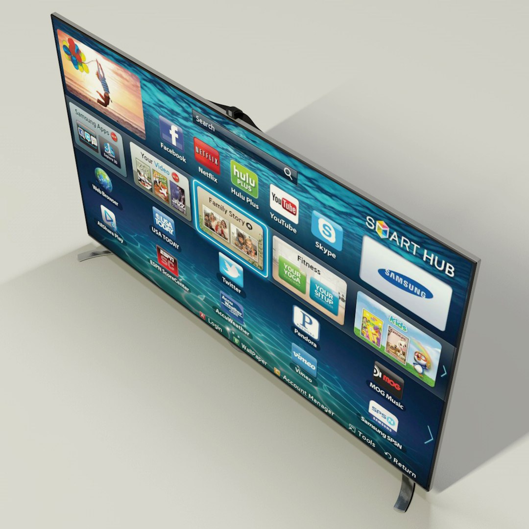Samsung Smart Tv F8000 3d Model
