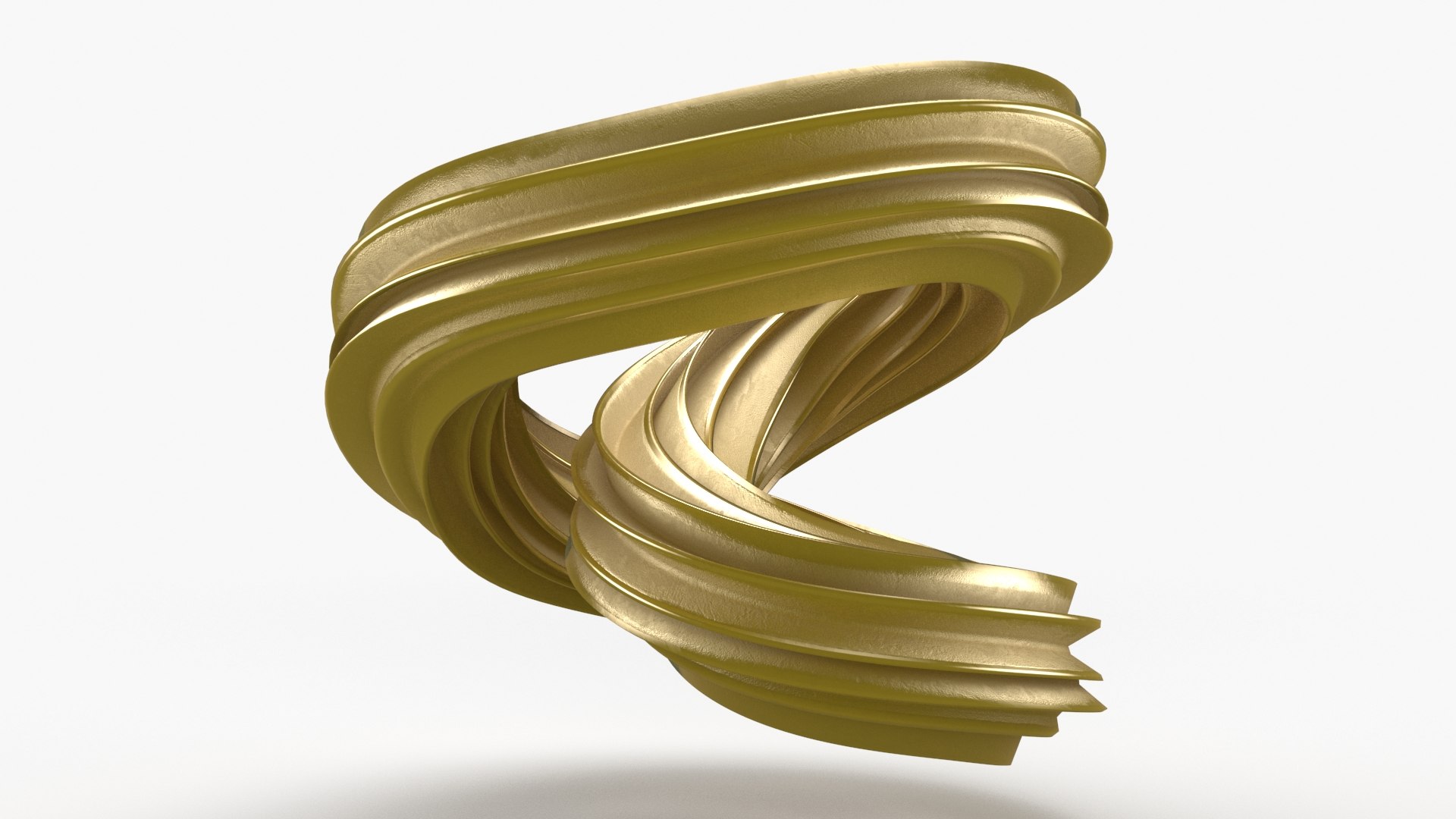 3D Abstract Shape 01 Gold Model - TurboSquid 1785568