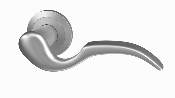 modelo 3d Manijas de puerta rizadas de acero - TurboSquid 2000833