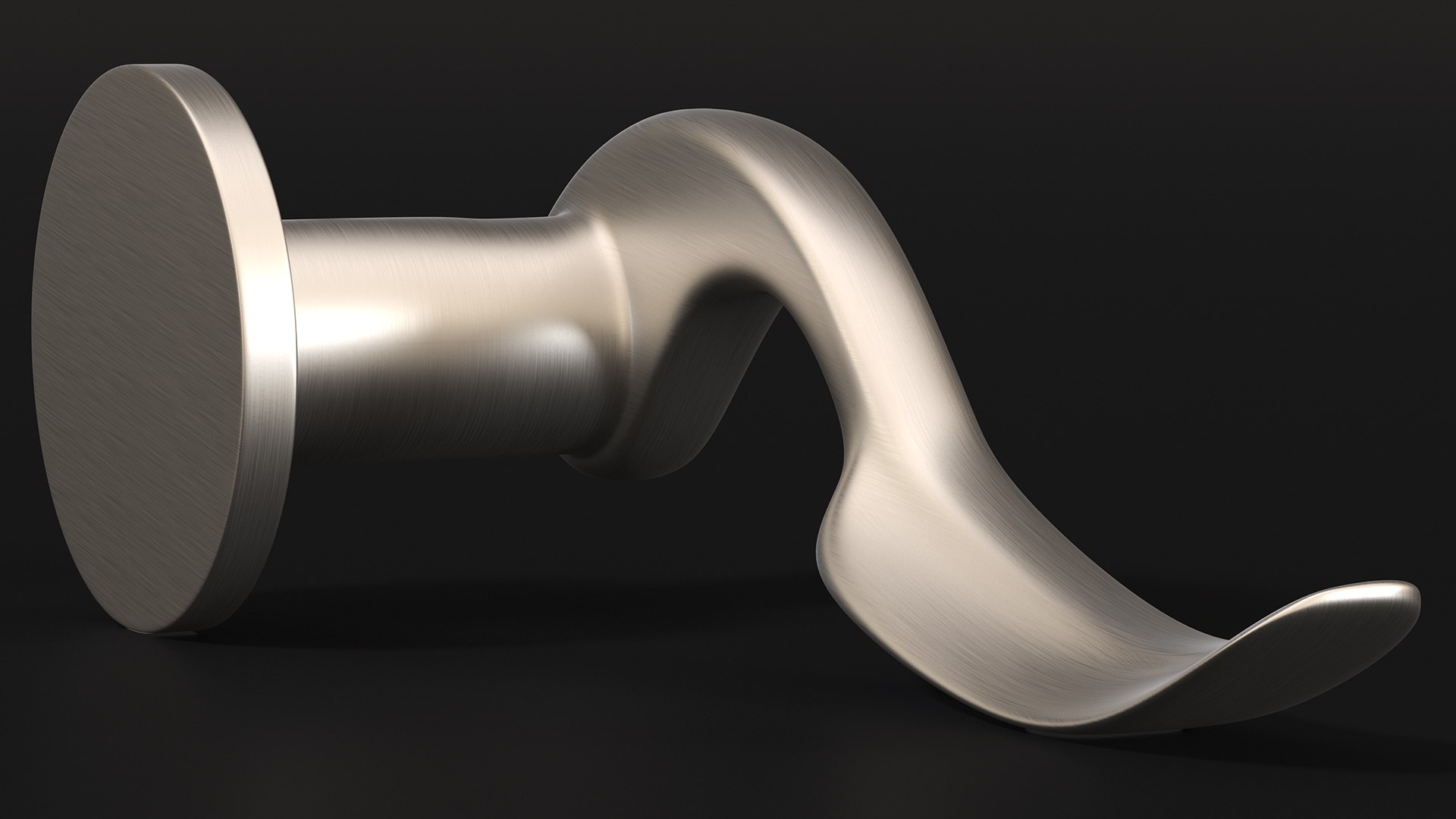 3D Steel Curly Door Handles - TurboSquid 2000833