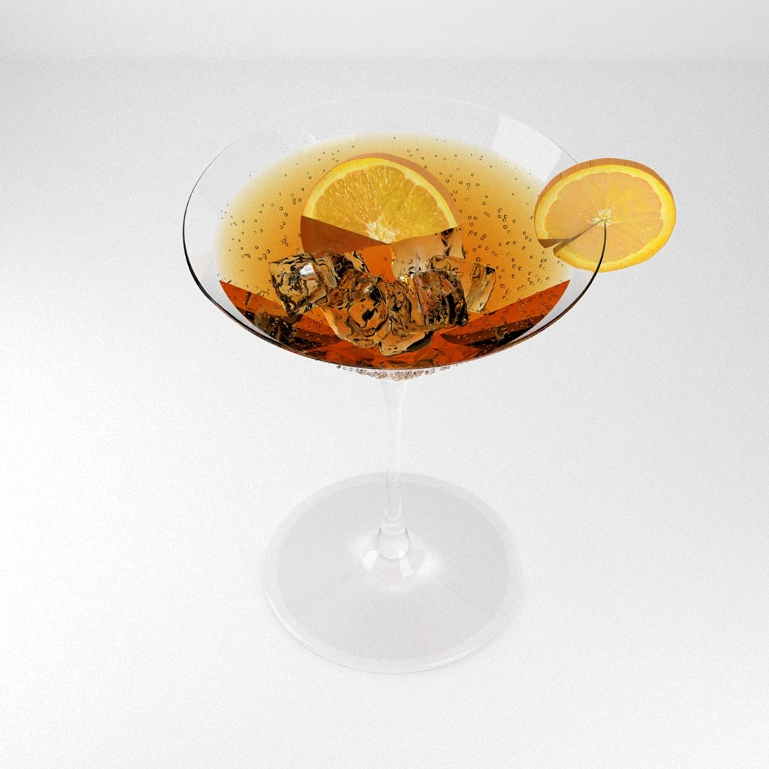 3d model cocktail realistic