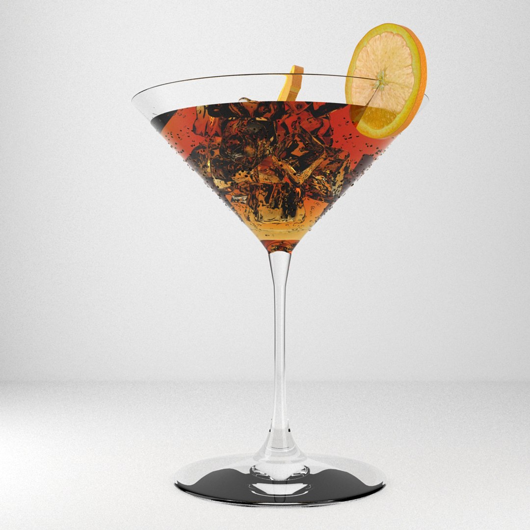 3d model cocktail realistic