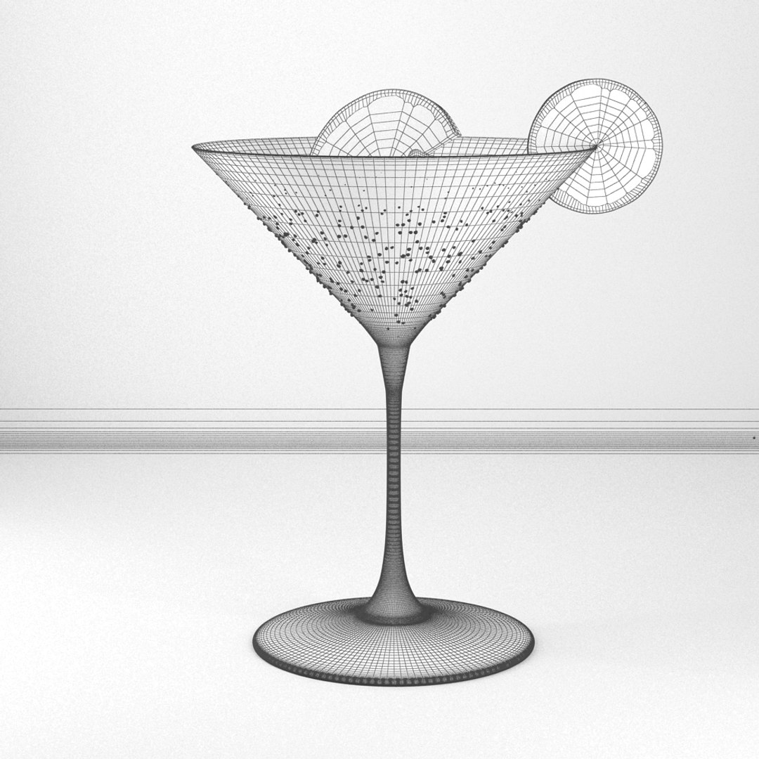 3d model cocktail realistic