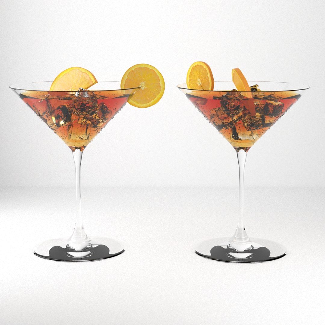 3d model cocktail realistic
