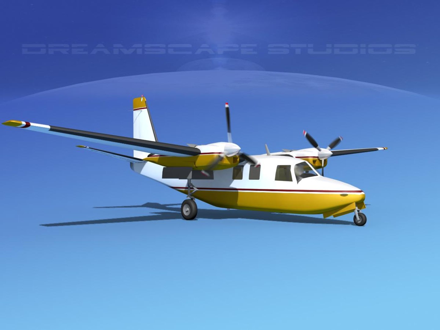 3d Cockpit Rockwell Aero Commander