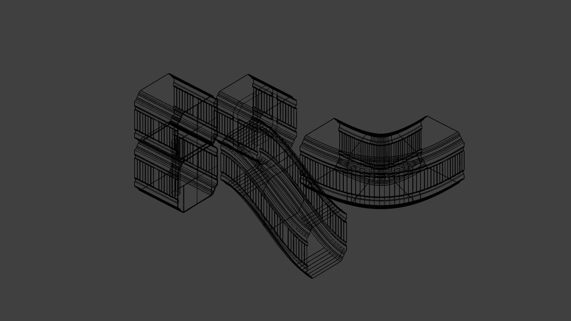 3d Modular Corridors 2 Model