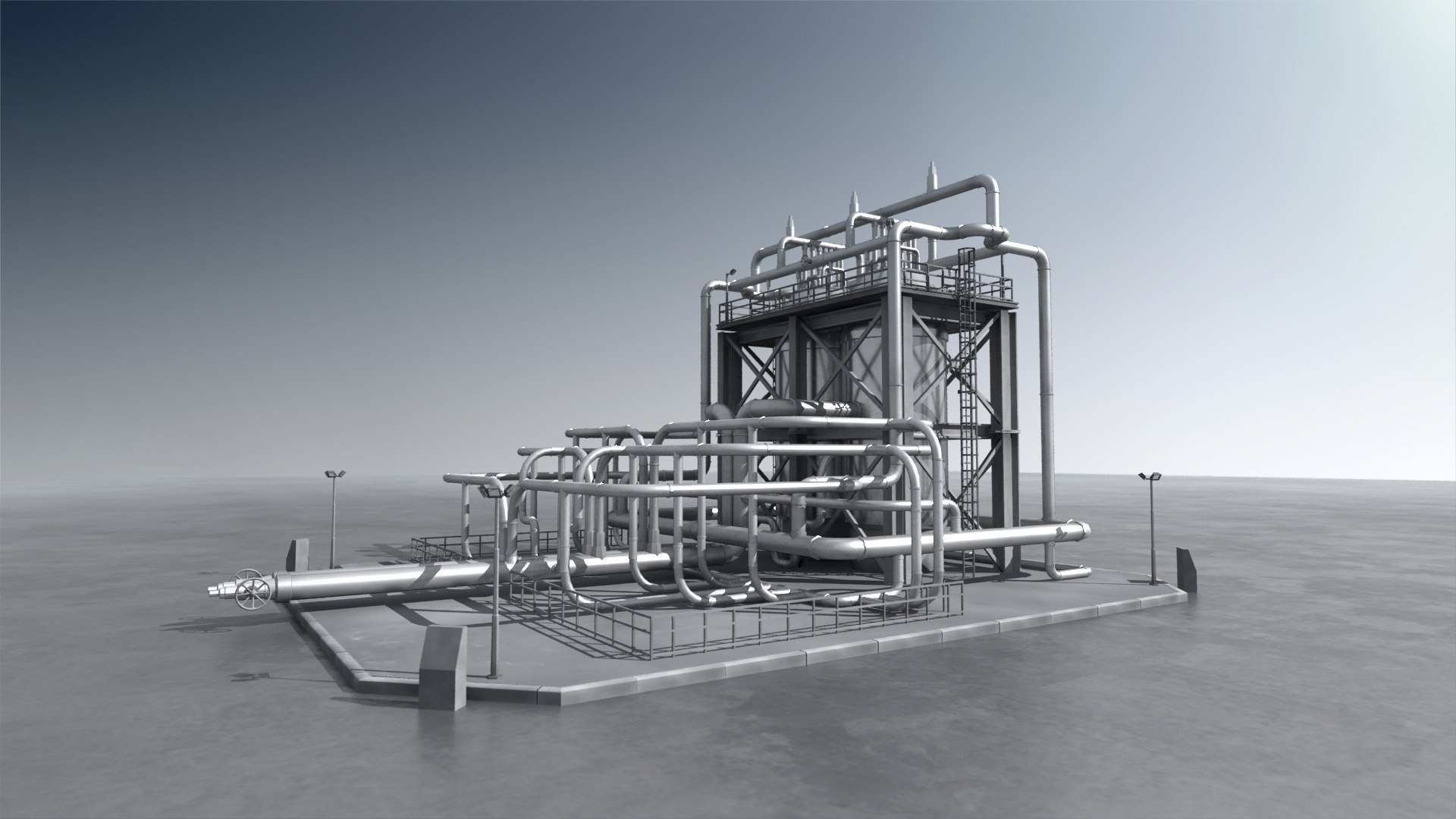 Metal Refinery Part 06 3D Model - TurboSquid 2049671