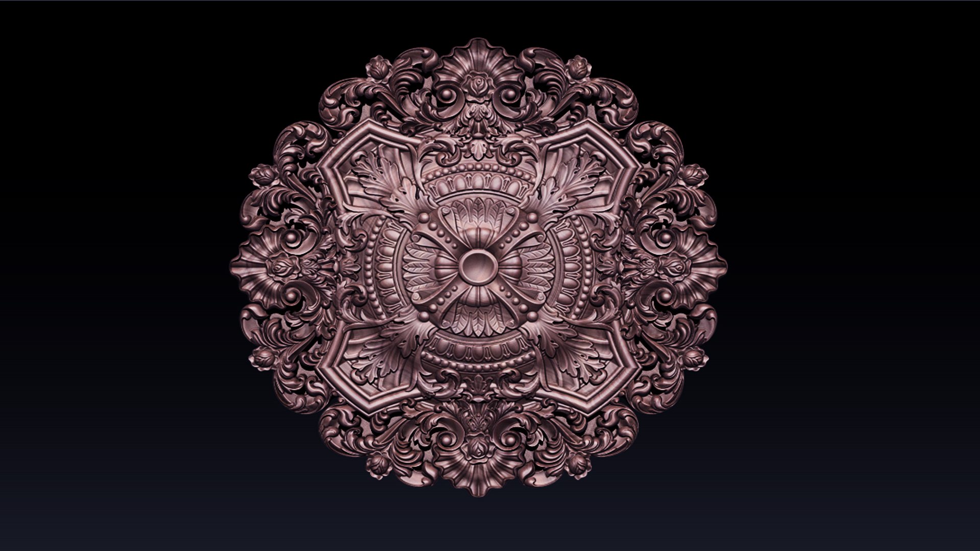 Decorative Ceiling Center - For CNC Router 3D Model - TurboSquid 1861502