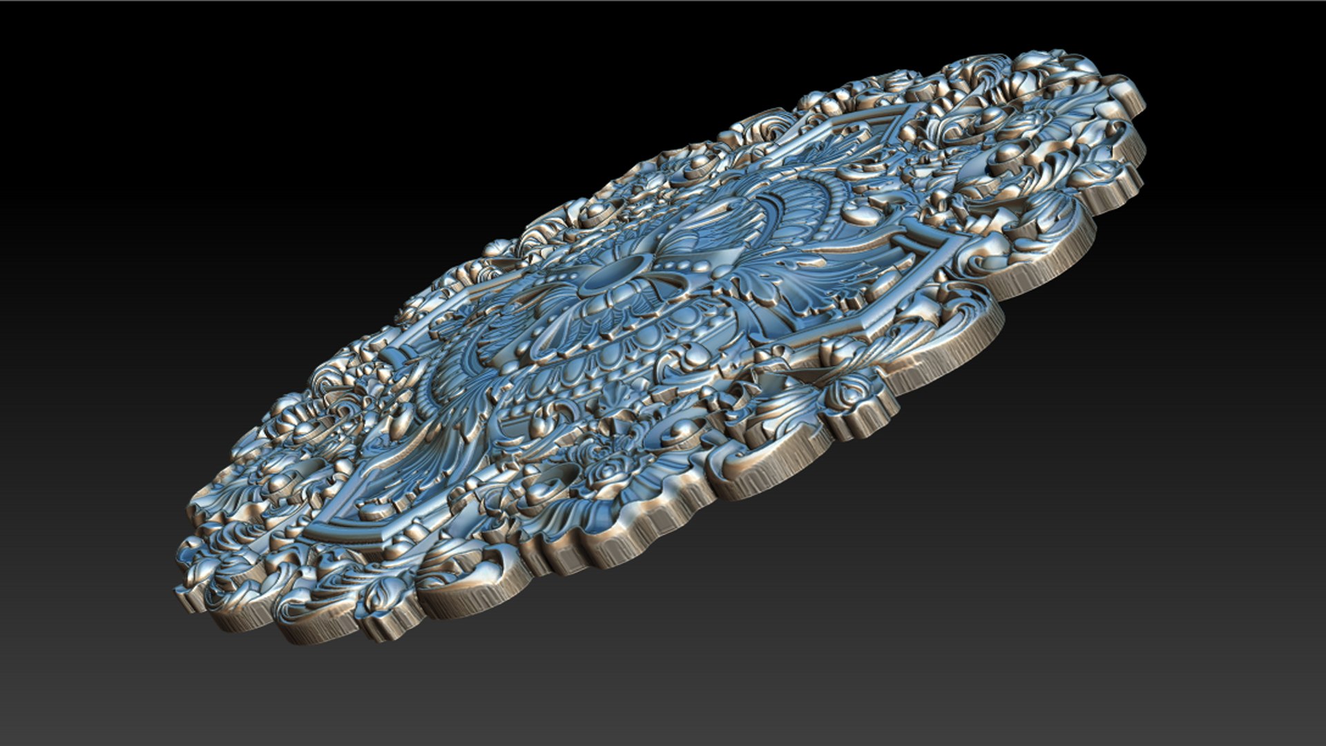 Decorative Ceiling Center - For CNC Router 3D Model - TurboSquid 1861502