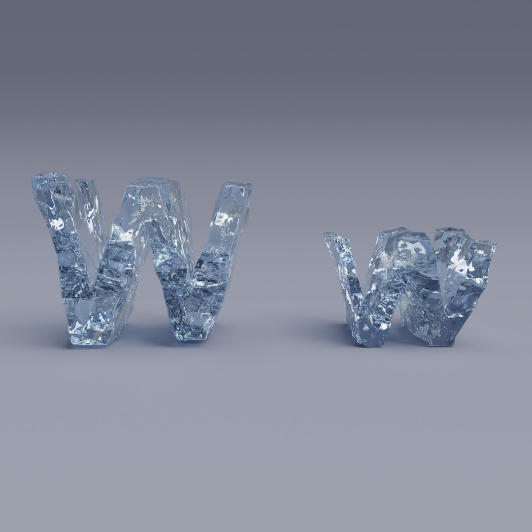Letter W Model - TurboSquid 1398845
