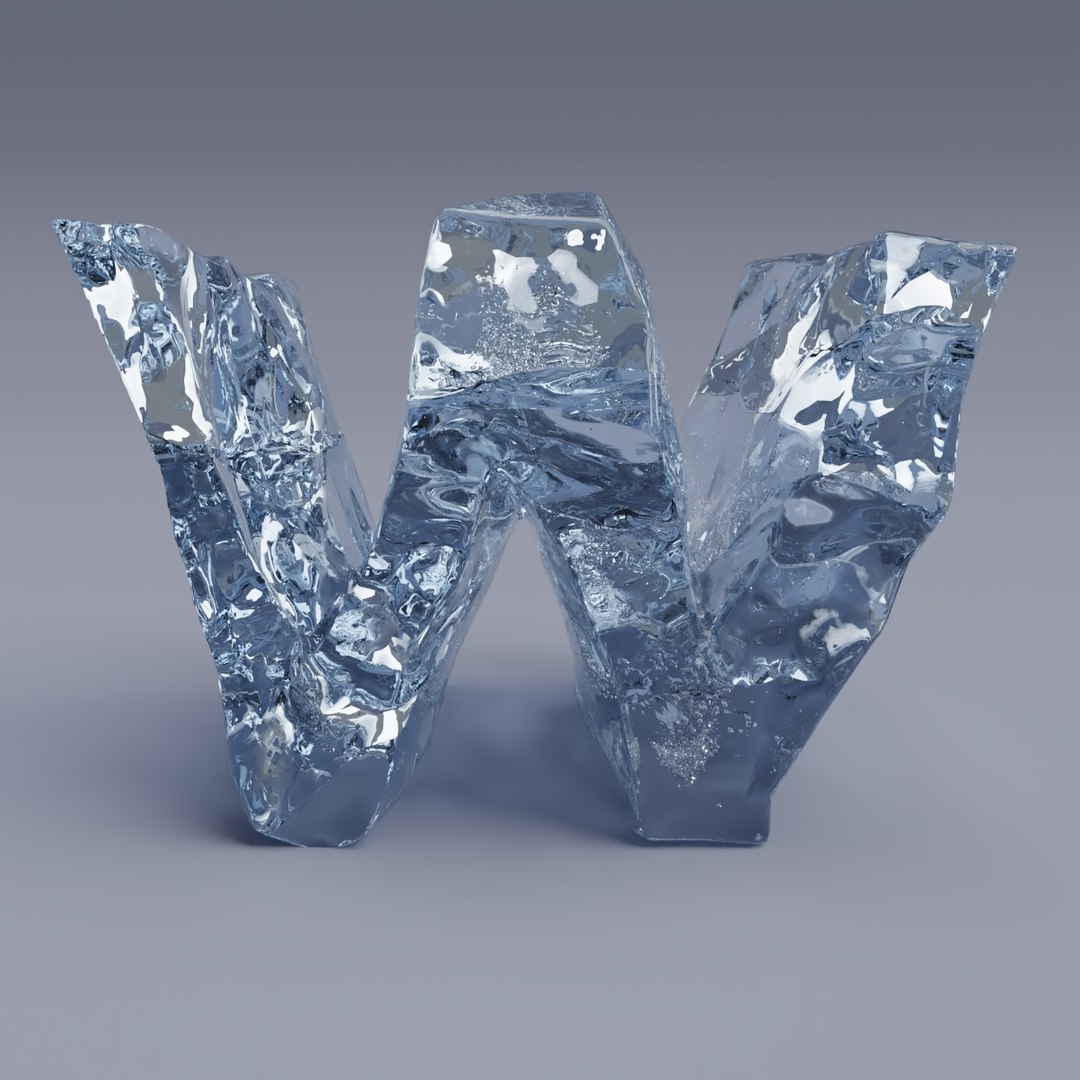 Letter W Model - TurboSquid 1398845
