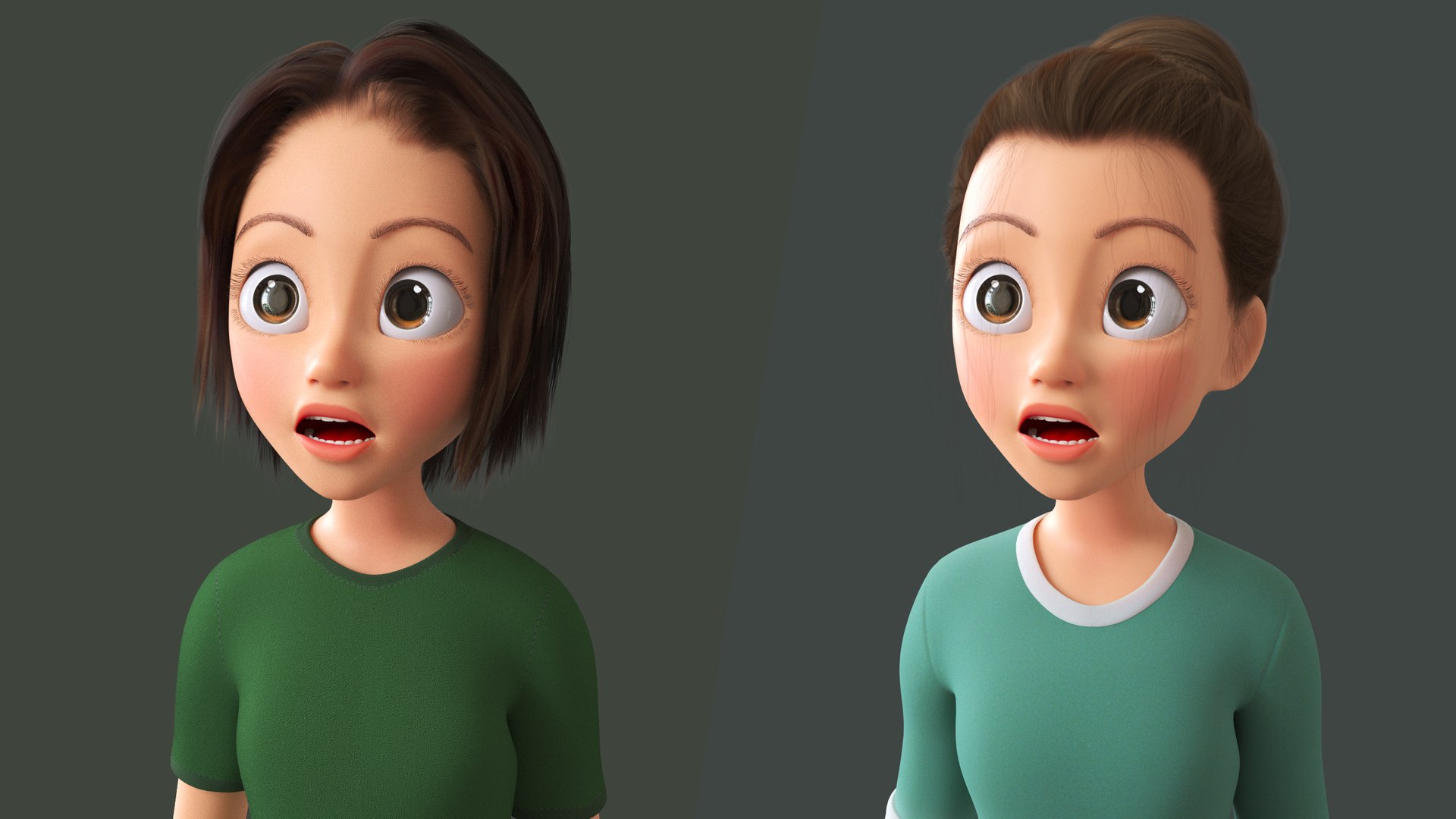 Cartoon Teen Girl - College Student 3D Model - TurboSquid 2002221