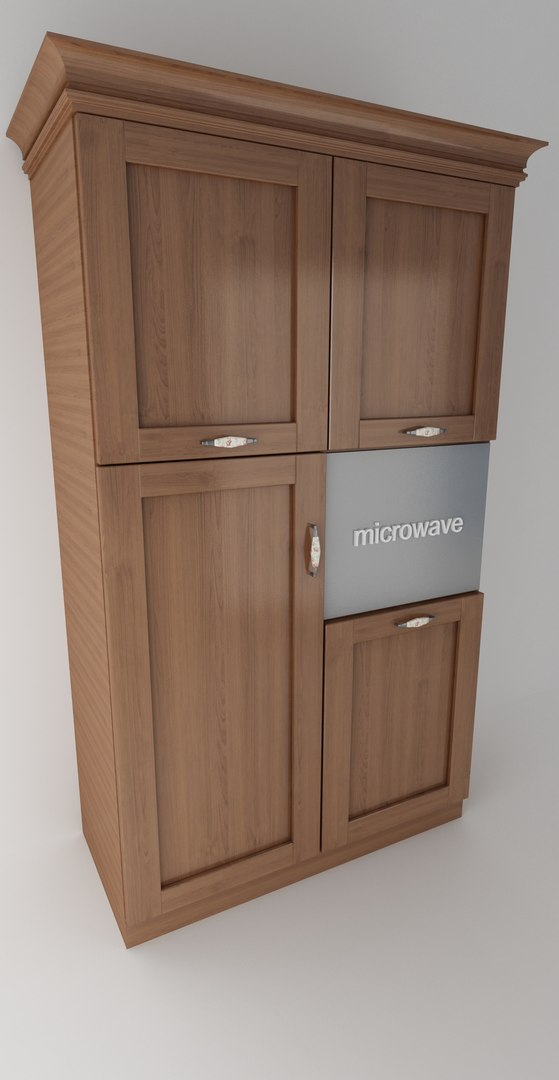 3d model country kitchen cabinet