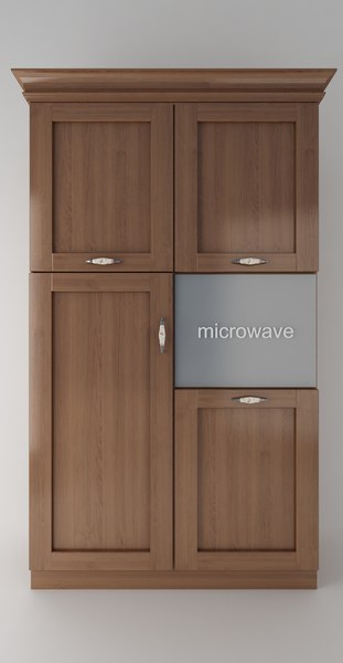 3d model country kitchen cabinet