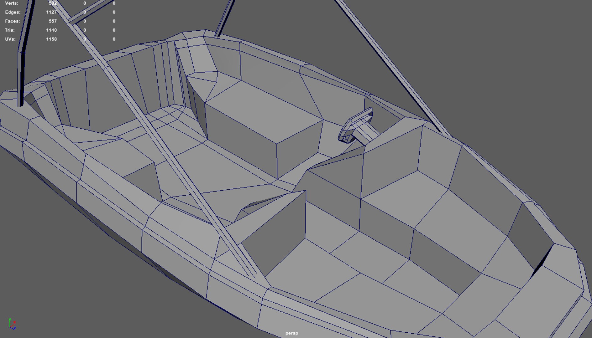 Low Poly Boat 01 Model - TurboSquid 2122798