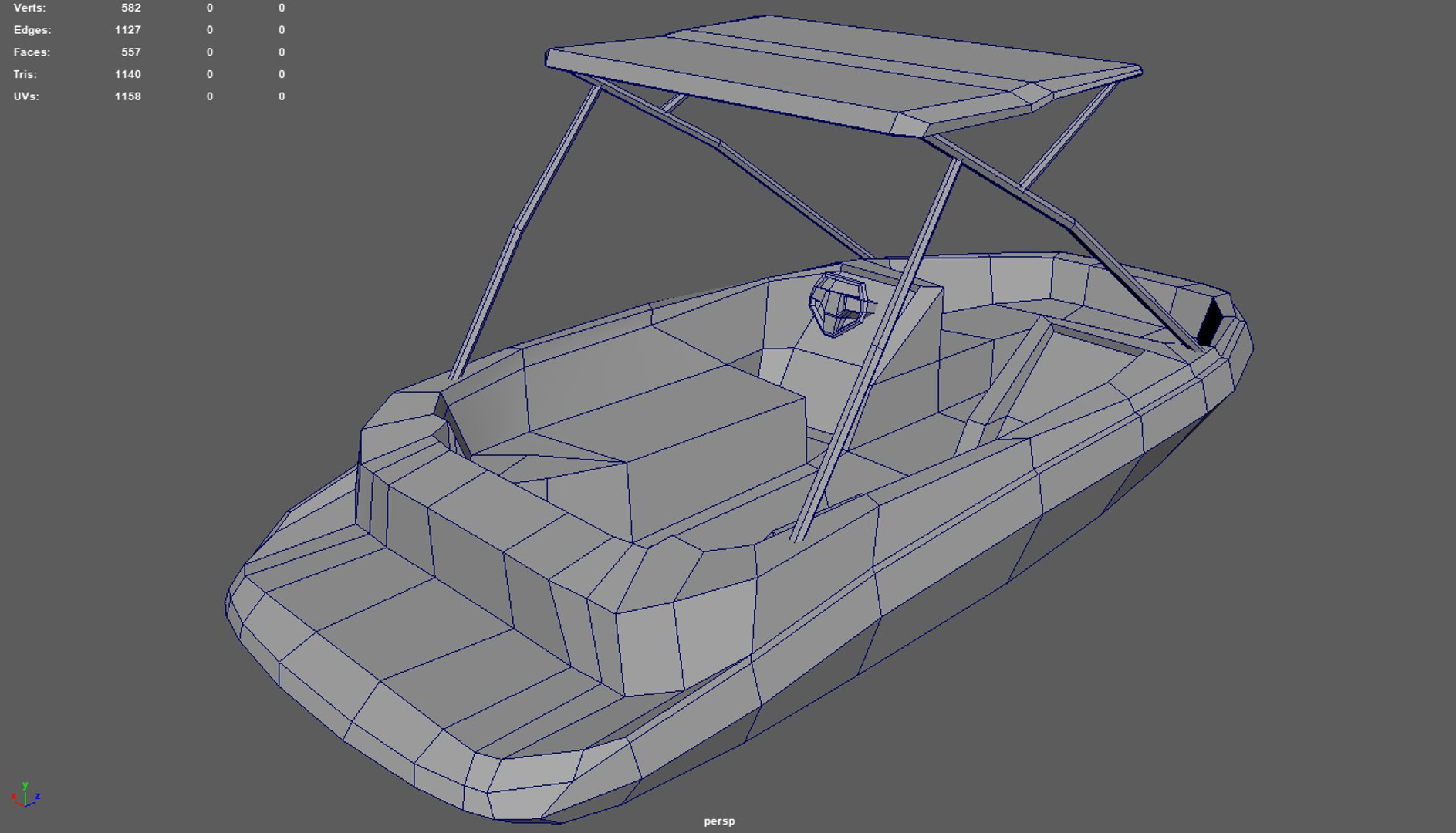 Low Poly Boat 01 Model - TurboSquid 2122798