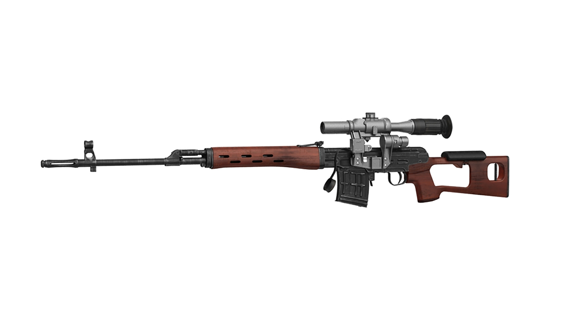 Semi-Automatic Russian Sniper Rifle SVD 3D Model - TurboSquid 2376315