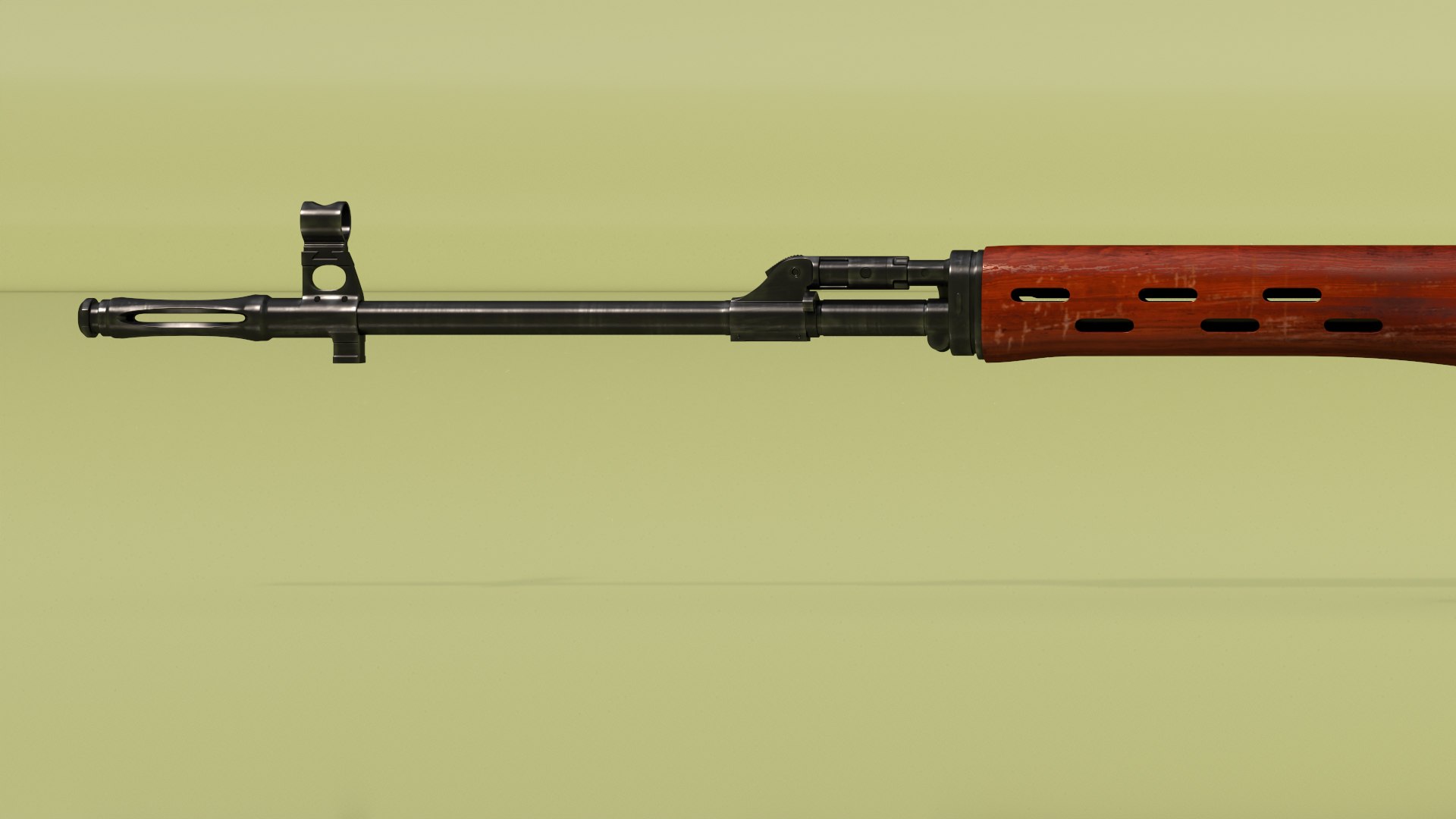 Semi-Automatic Russian Sniper Rifle SVD 3D Model - TurboSquid 2376315