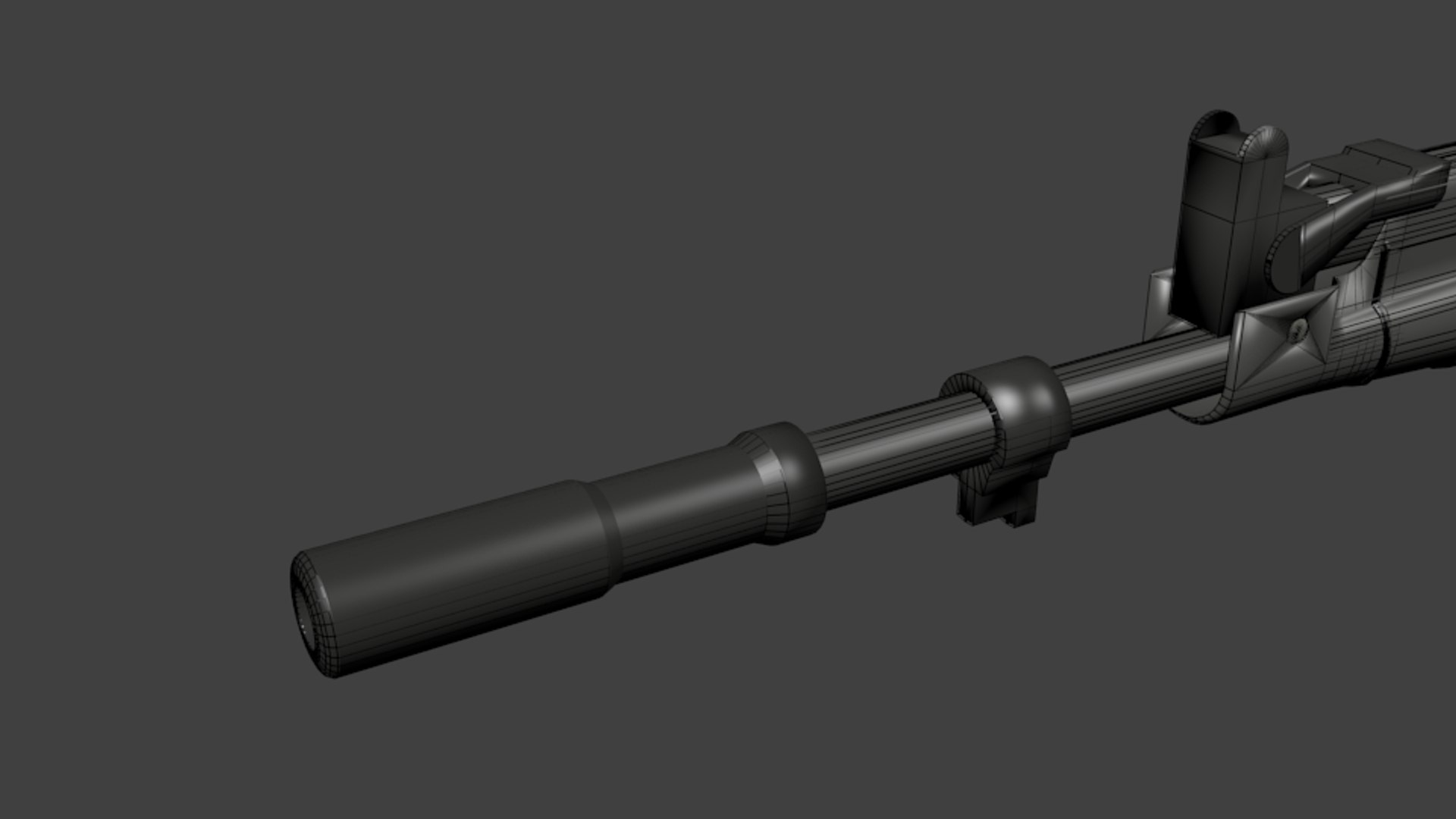 Fn Fnc Assault Rifle 3d Model