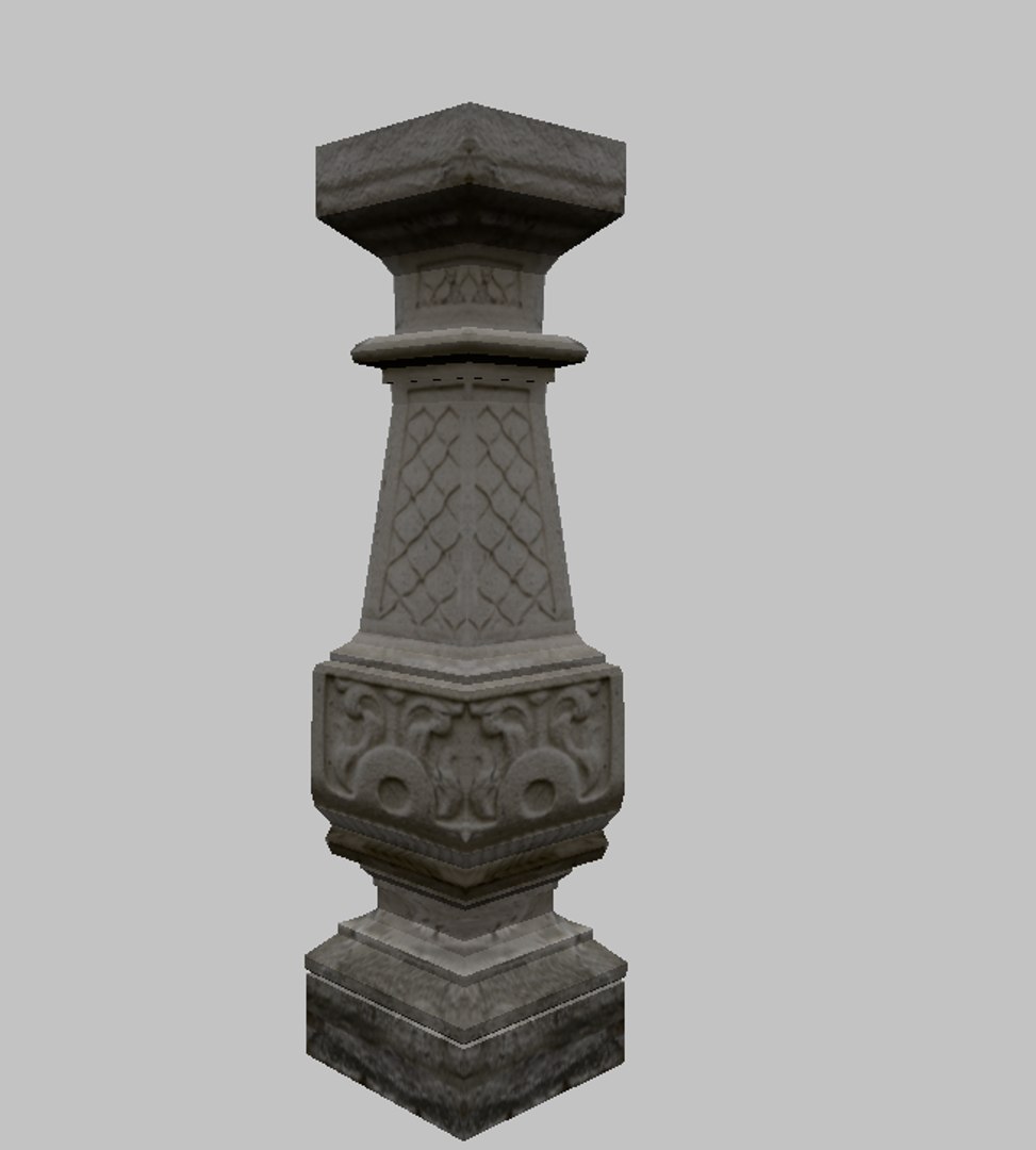 Free Column Old 3D Model - TurboSquid 1392788