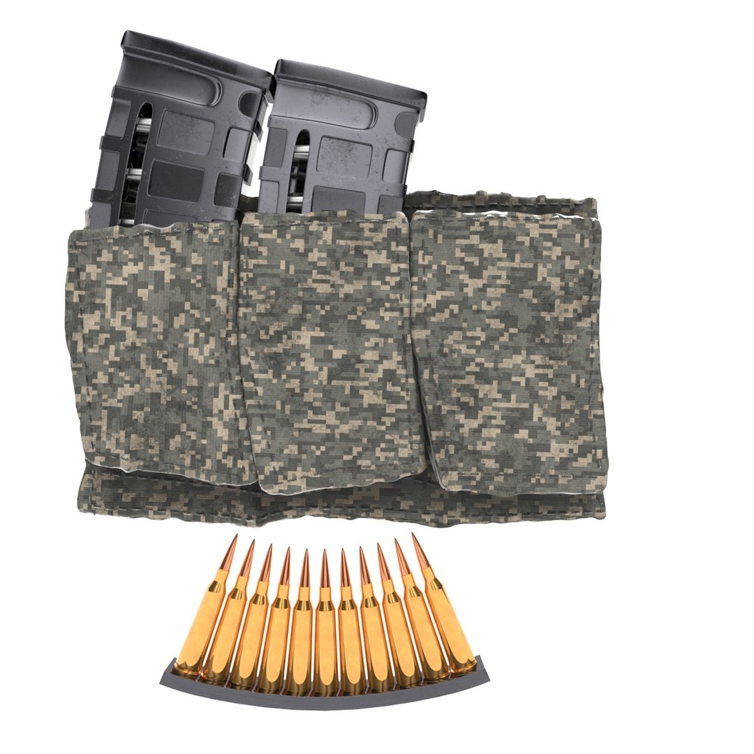 Magazine bullets pouch 3D model - TurboSquid 1691952
