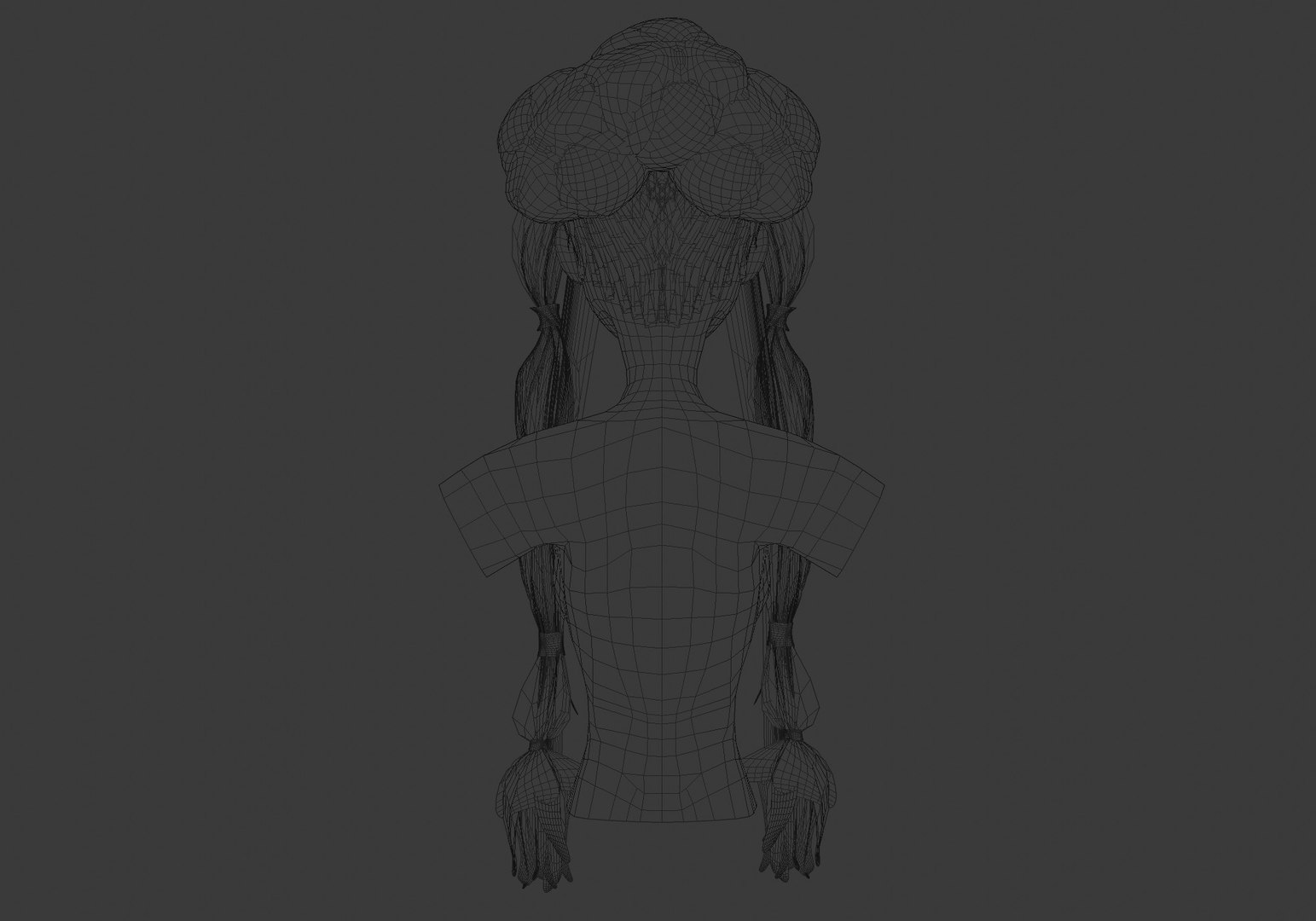 Bun Stylized Hairstyle 3D Model - TurboSquid 1941737
