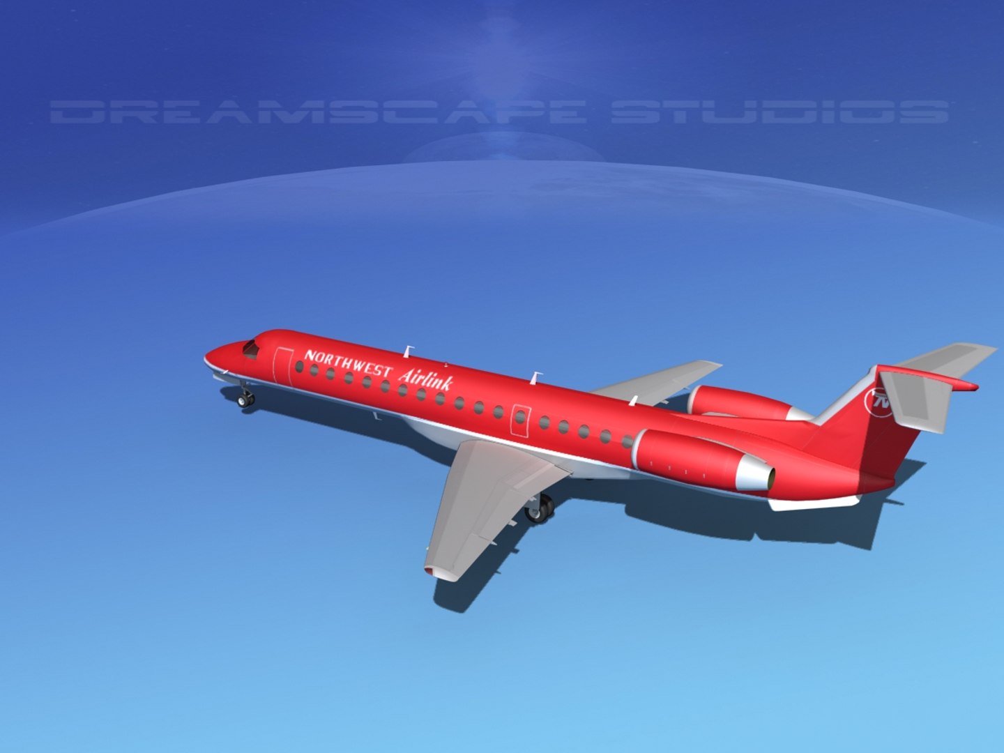 3d Embraer Erj